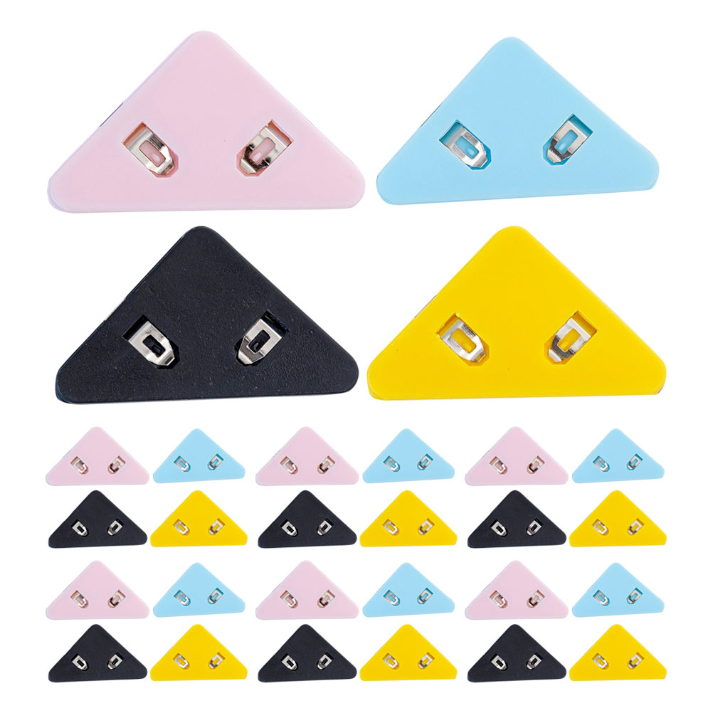 FRCOLOR 50pcs Triangle Corner Page Clip Book Page Holder, Triangular ...