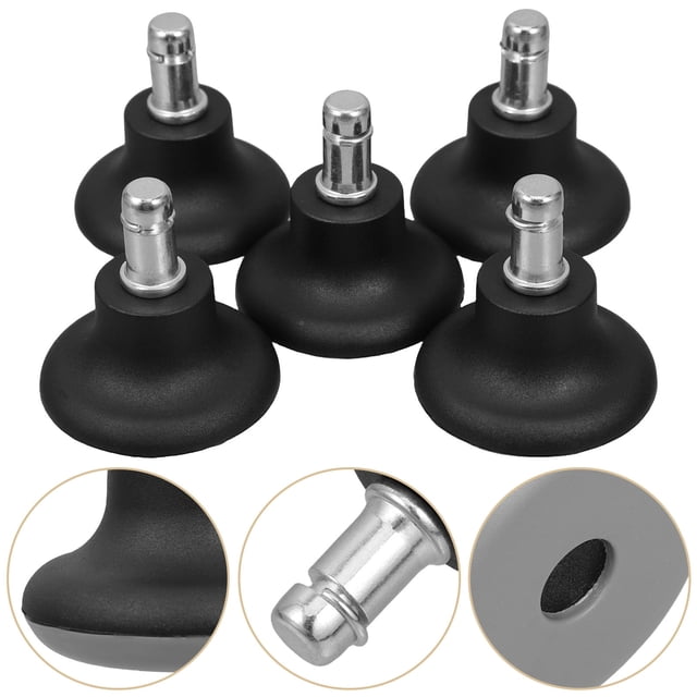 FRCOLOR 5PCS Bell Glides Replacement Office Chair Swivel Caster Wheels ...