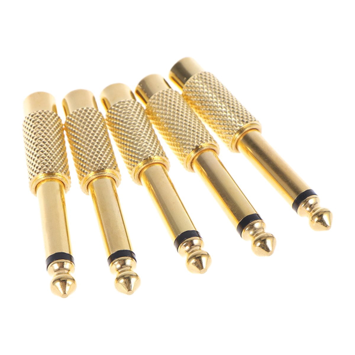 FRCOLOR 5Pcs 6.5 Av Conversion Head Male Mono Plug to Female Stereo ...
