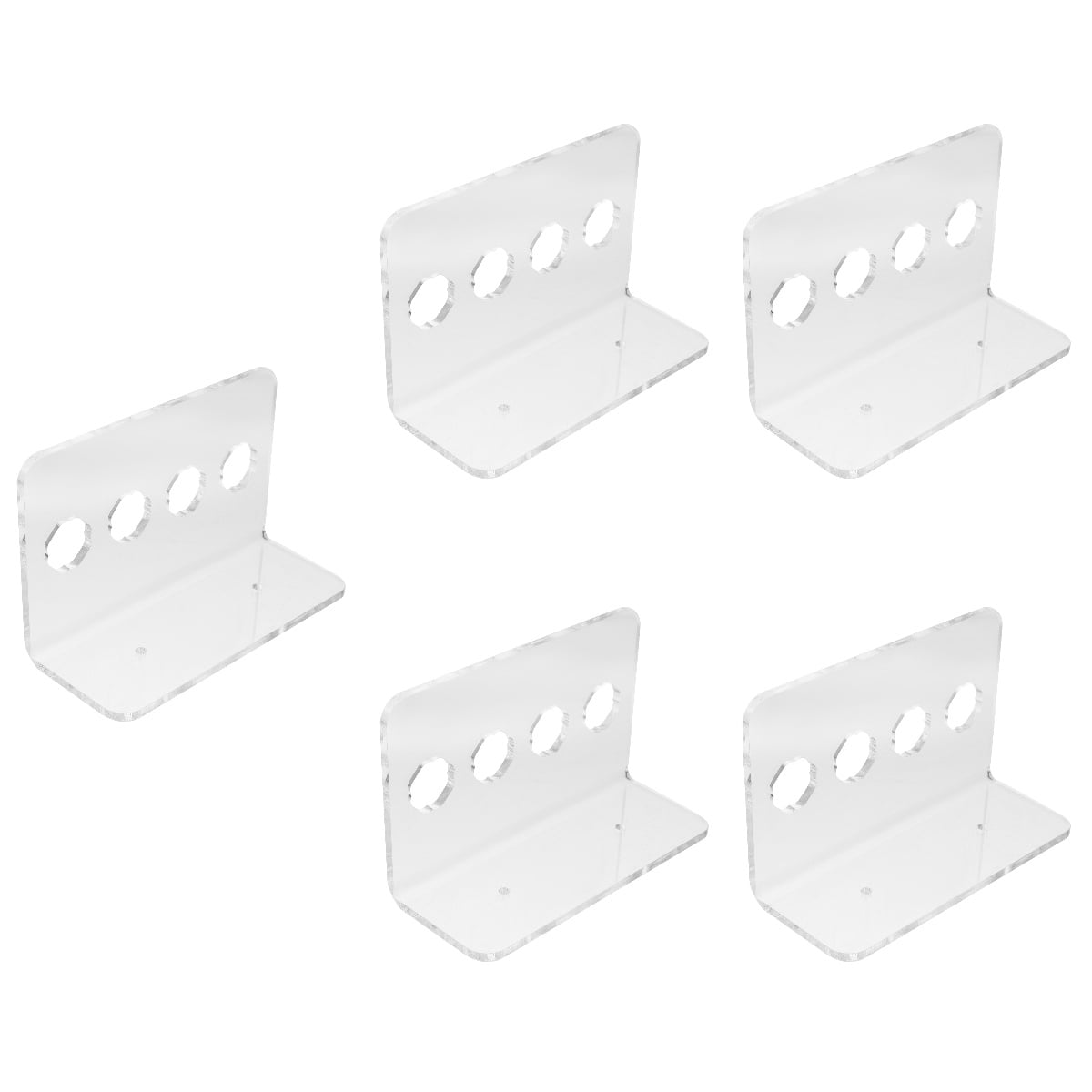 FRCOLOR 5pcs Acrylic Scissor Holder 4-Slot Wall Mounted Scissor Holder ...