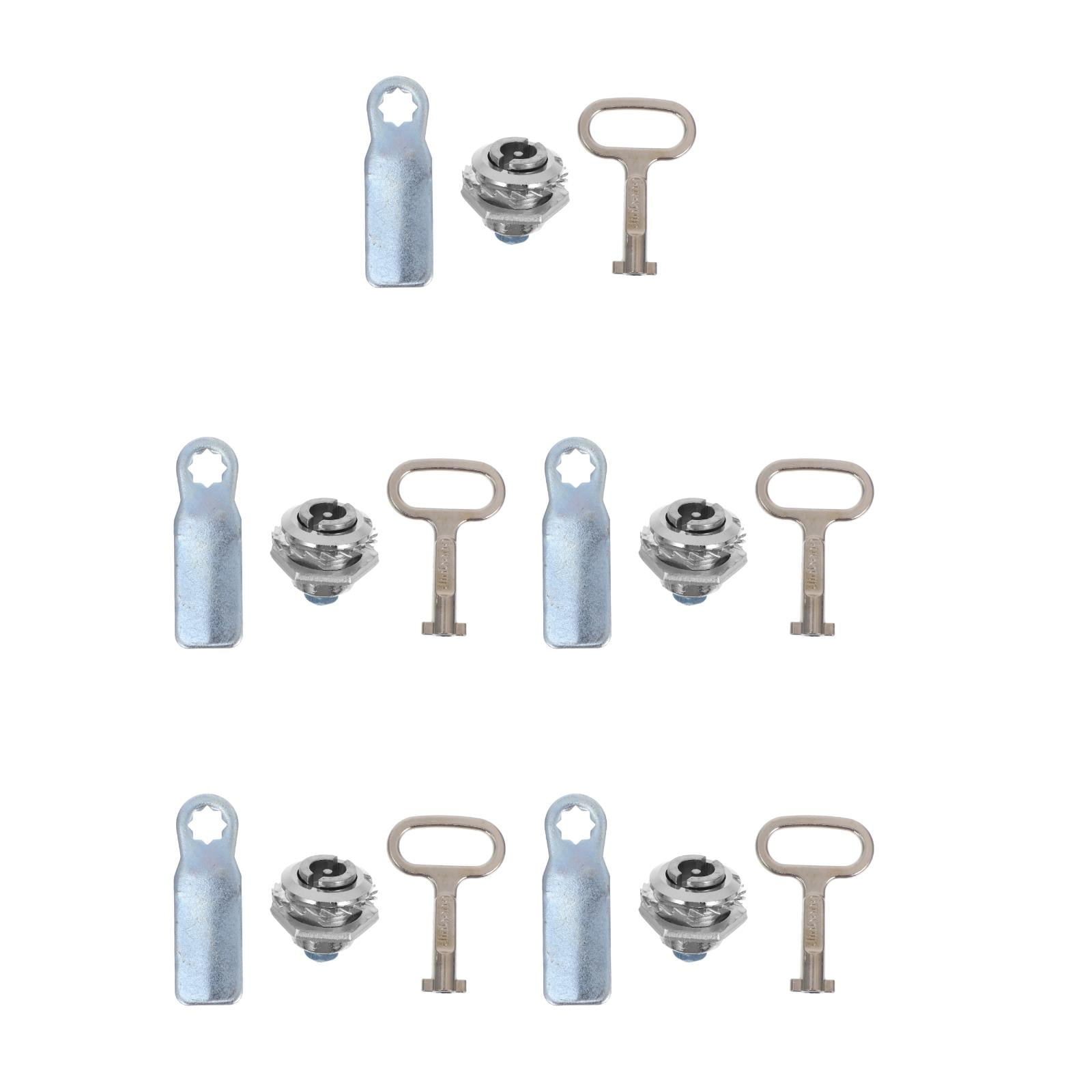 FRCOLOR 5pcs Cam Lock Key Set With Lock Plate Zinc Alloy Key For Trash ...