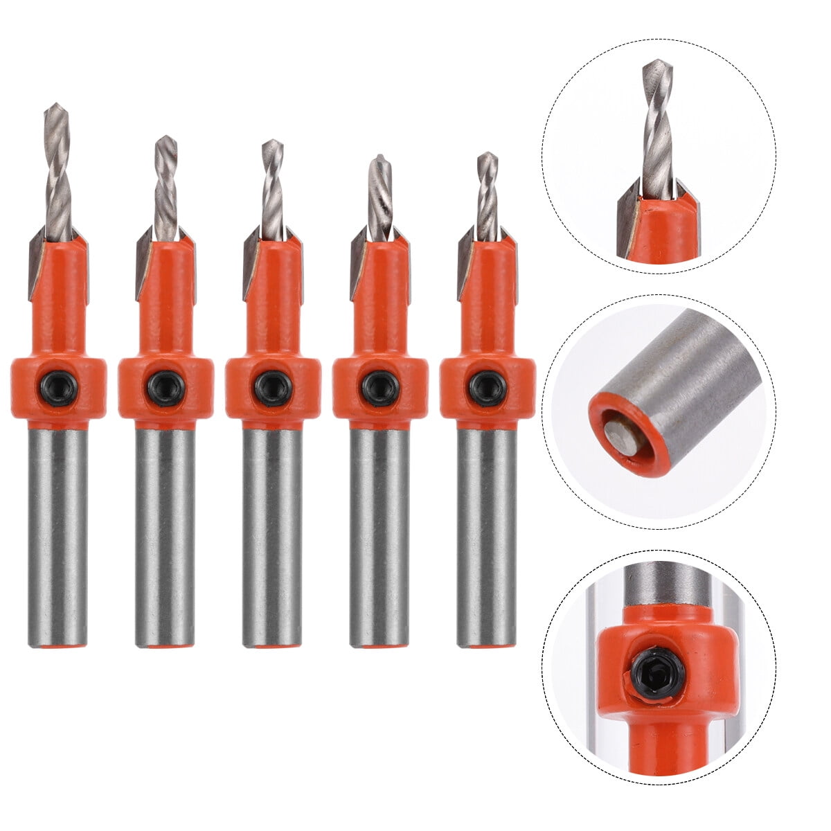 FRCOLOR 5pcs Chamfer Counter Bit HSS Drill Bit Tapered Drill Bit with ...