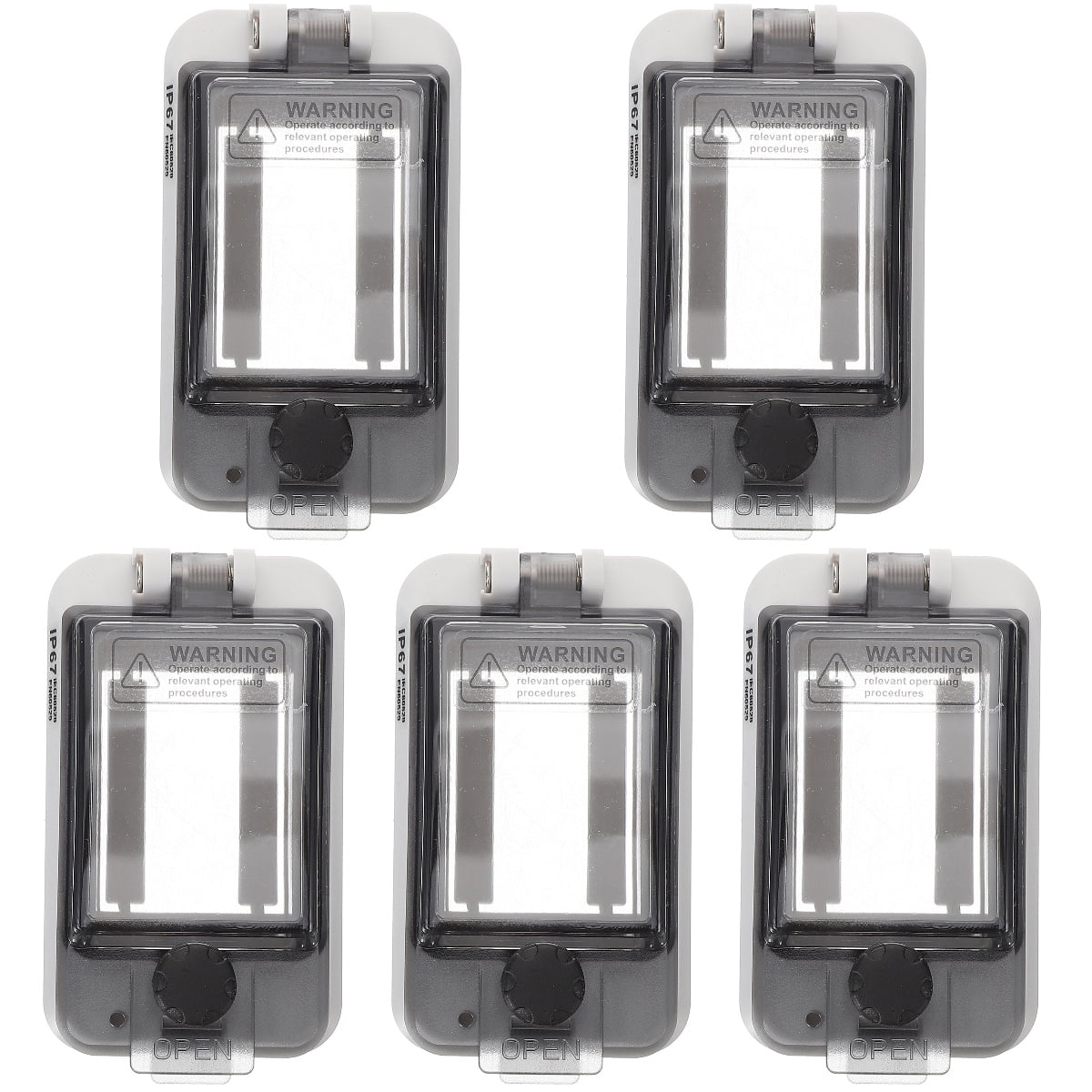 FRCOLOR 5pcs Circuit Breaker Box Cover Clear Weatherproof Power ...