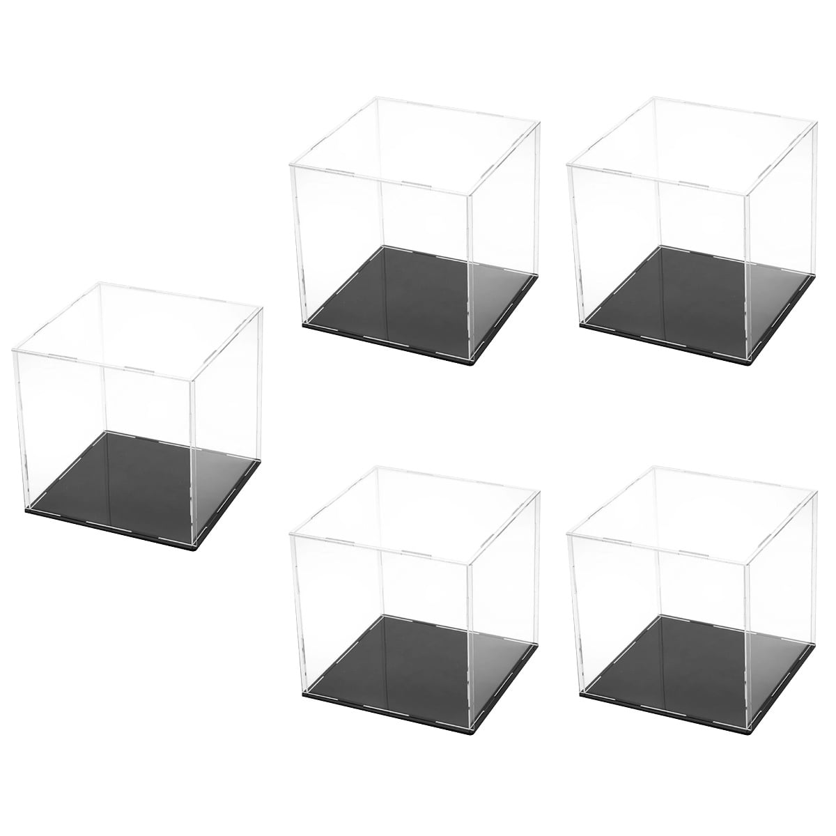FRCOLOR 5pcs Clear Acrylic Display Case Action Figures Toy Display Box ...