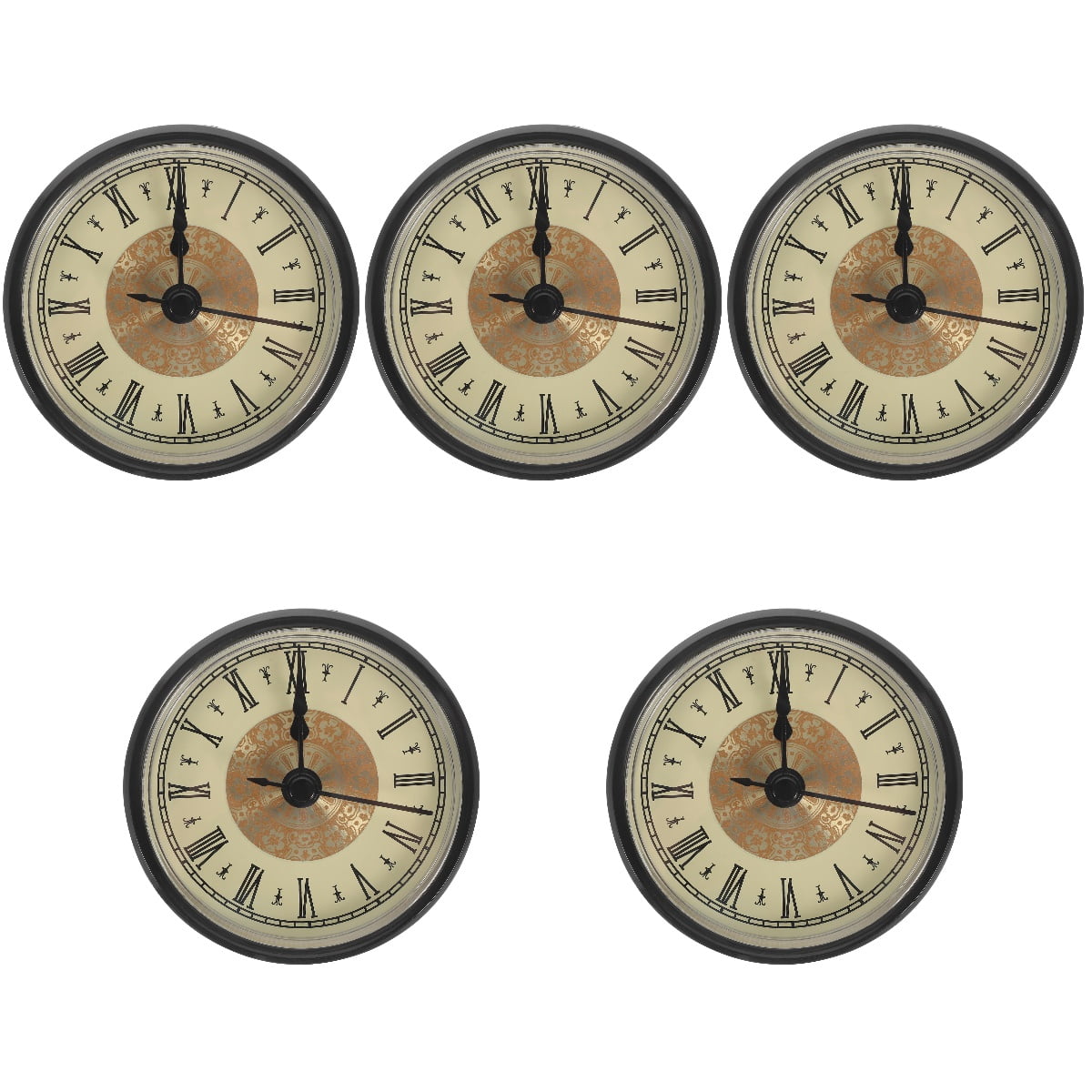 FRCOLOR 5pcs Clock Insert Clock Making Clock Head Vintage Silent Clock ...