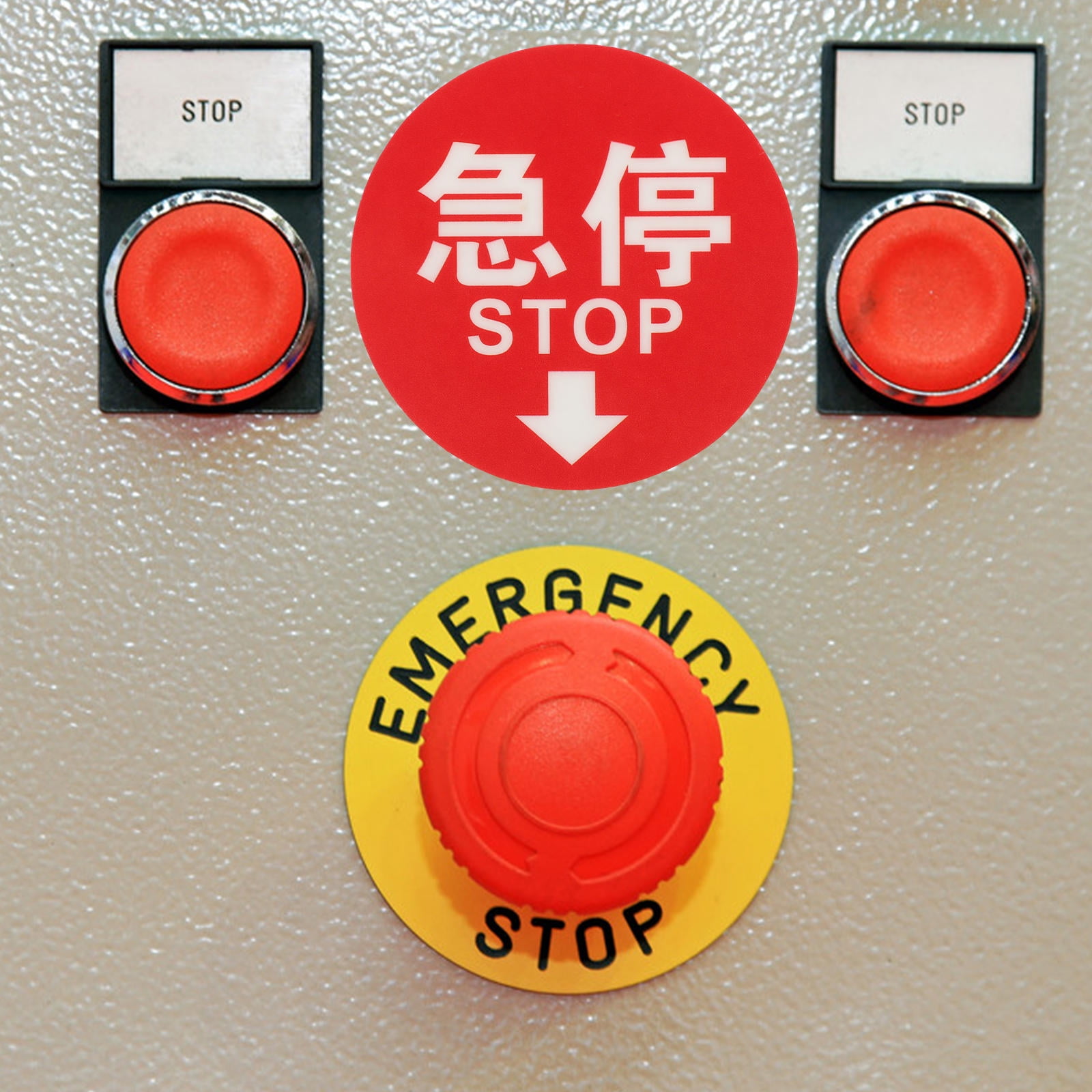 FRCOLOR 5pcs Emergency Disconnect Sticker with Arrow Direction Labels ...