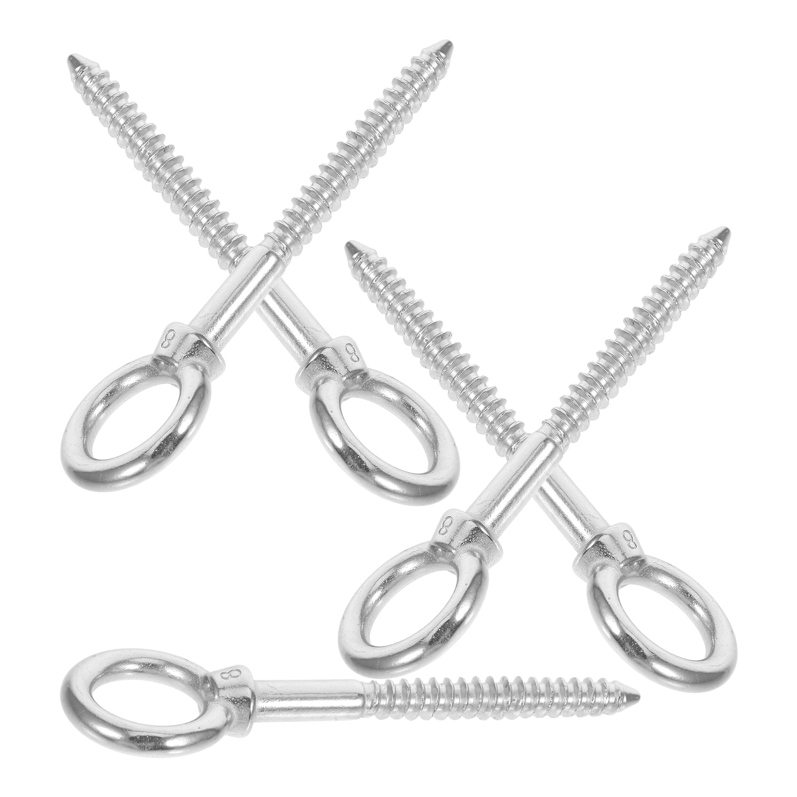 FRCOLOR 5pcs Eye Screws Stainless Steel Eye Bolts For Hanging Self ...