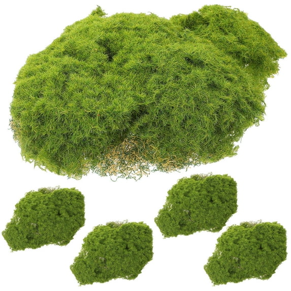 FRCOLOR 5pcs Fake Mossy Block Models Garden Layout Moss Rocks ...