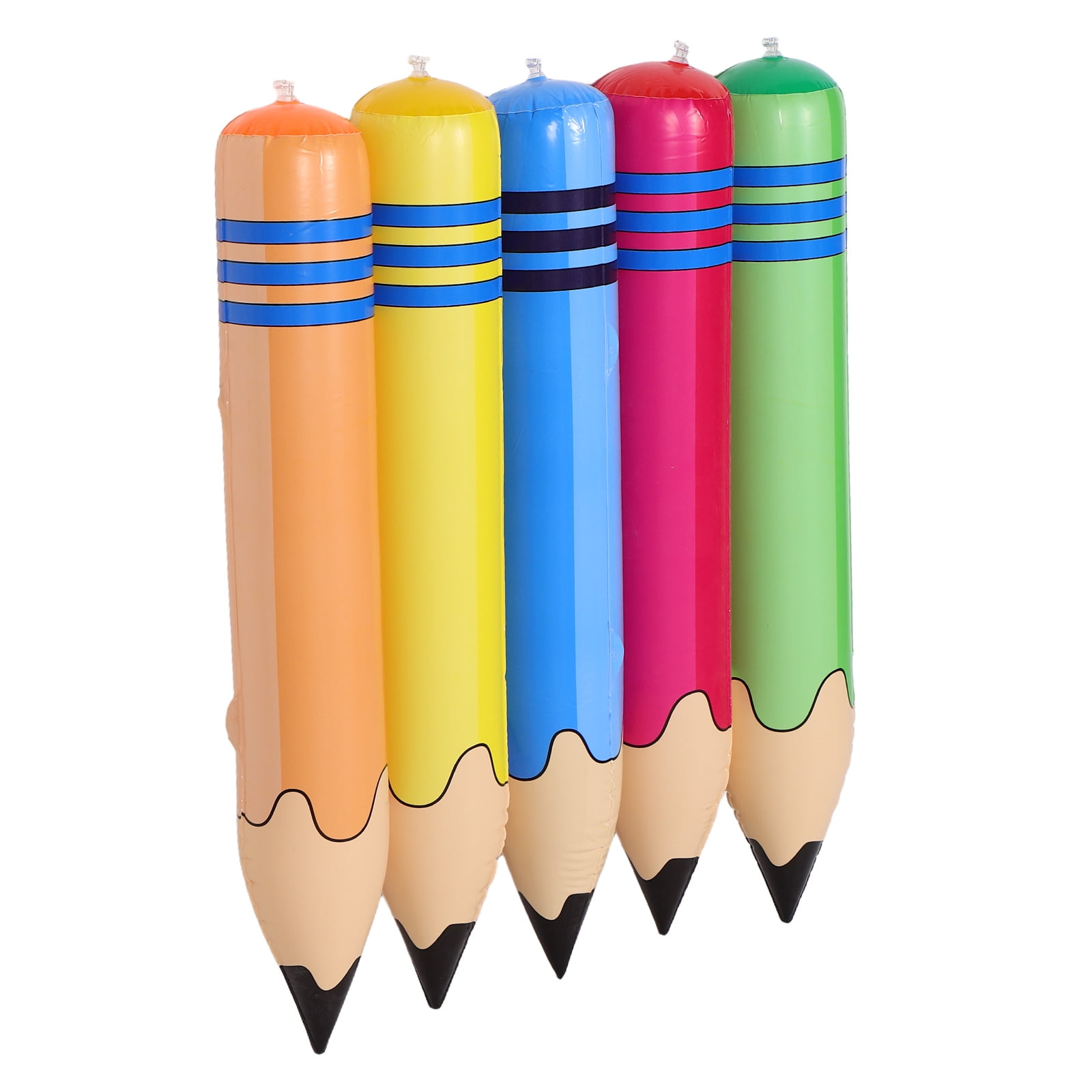 FRCOLOR 5pcs Giant Inflatable Pencil Prop Jumbo Inflatable Crayons ...