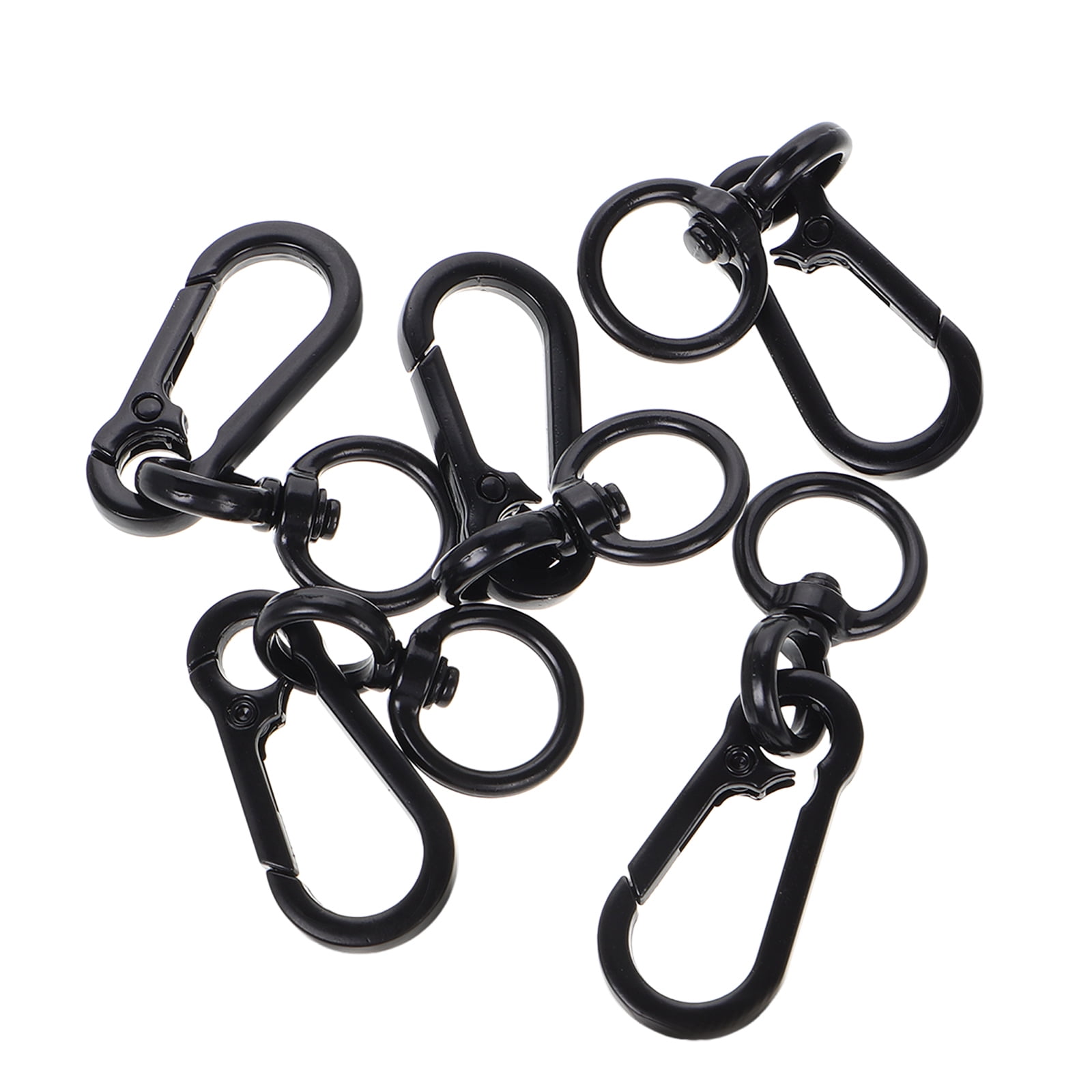 FRCOLOR 5pcs Metal Swivel Carabiner Clips Rotating Locking Carabiner ...