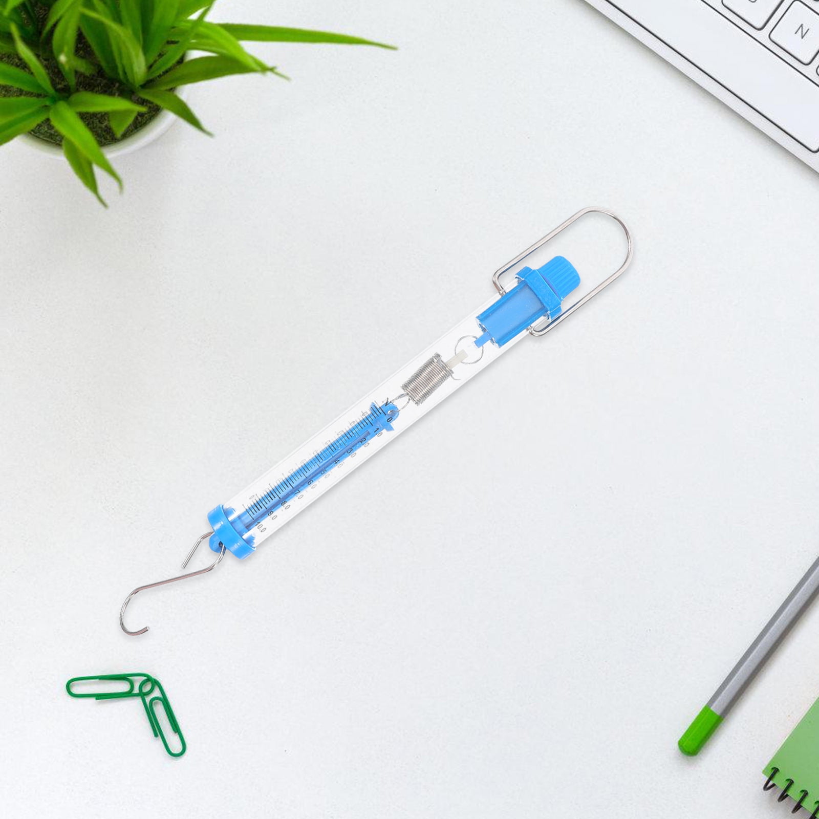 FRCOLOR 5pcs Newton Force Meter Dynamometer Hook Scale Portable Spring ...