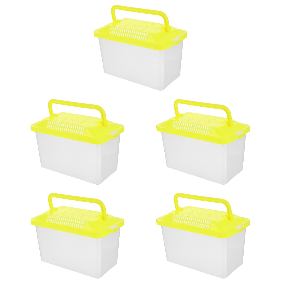 FRCOLOR 5pcs Portable Fish Tank Handheld Aquarium Fish Tank Transparent ...