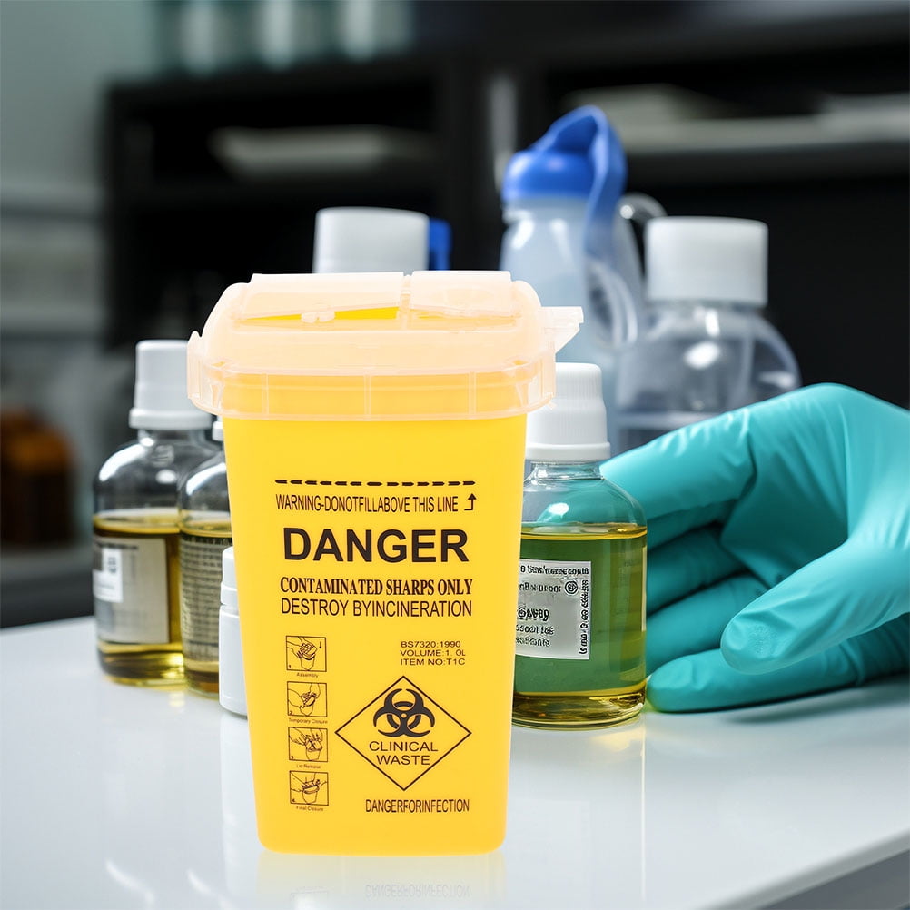 FRCOLOR 5pcs Razor Blade Disposal Container Small Sharps Container ...