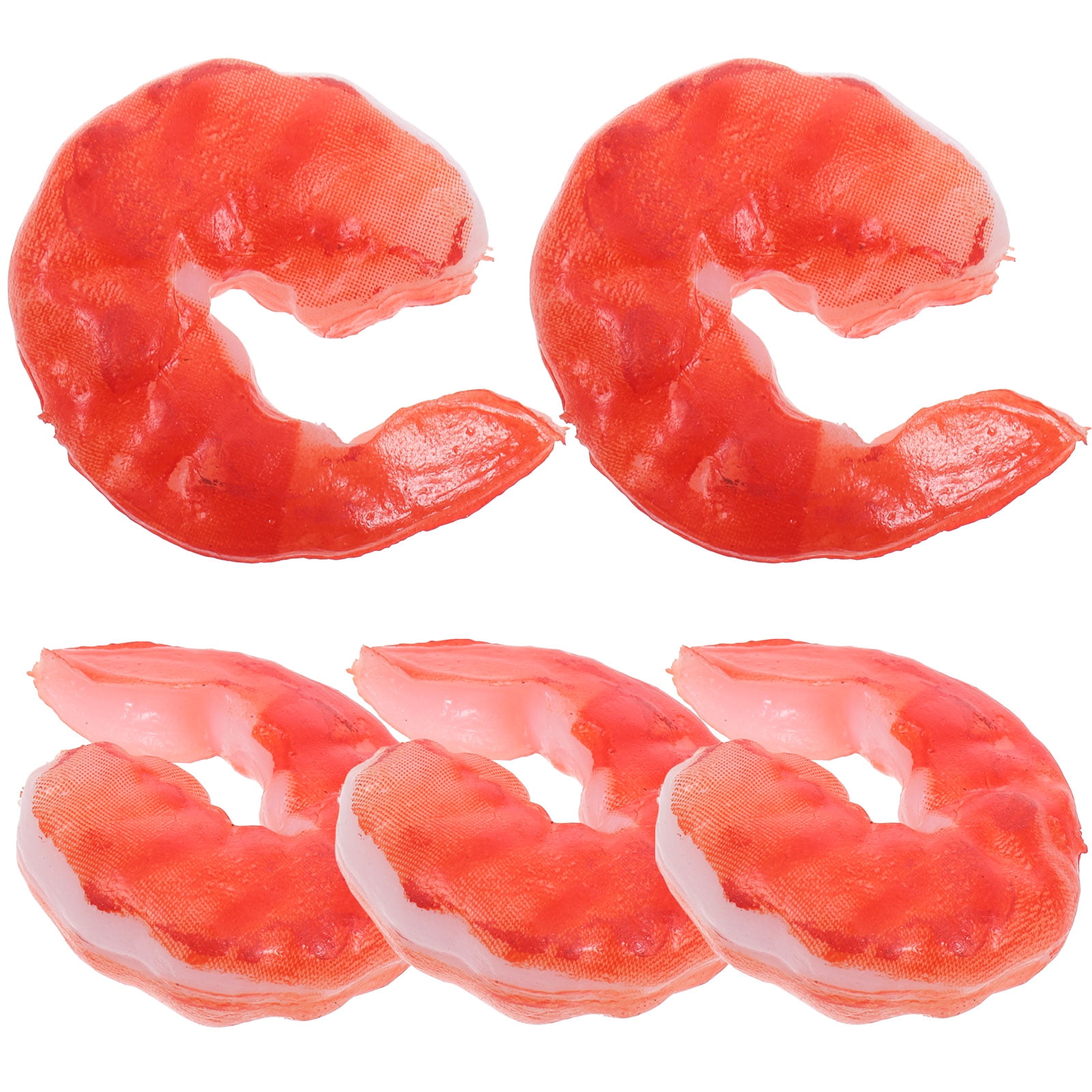 FRCOLOR 5pcs Realistic Artificial Shrimp Models Lifelike Plastic Shrimp ...