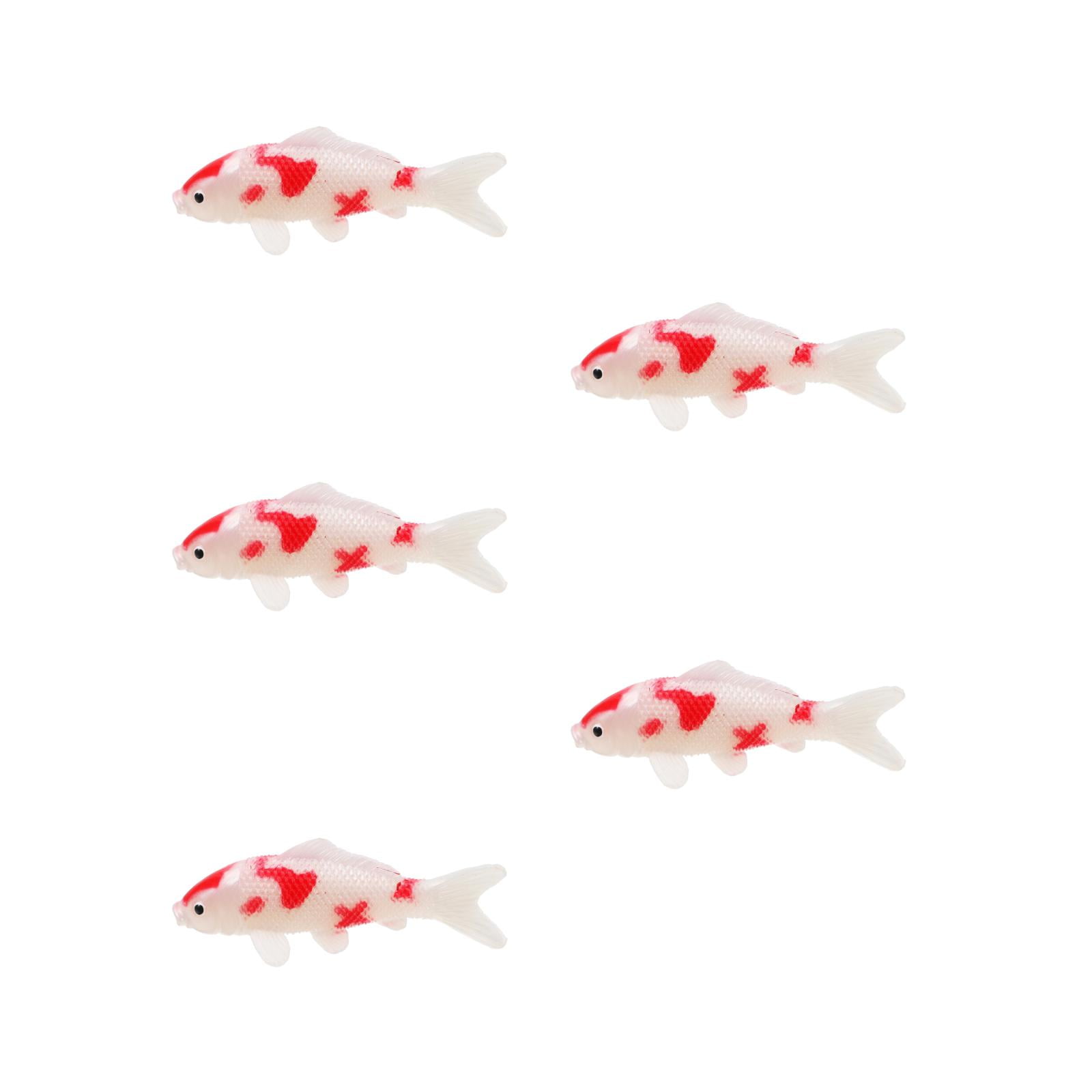 FRCOLOR 5pcs Realistic Goldfish Figure Plastic Fish Tank Fish ...