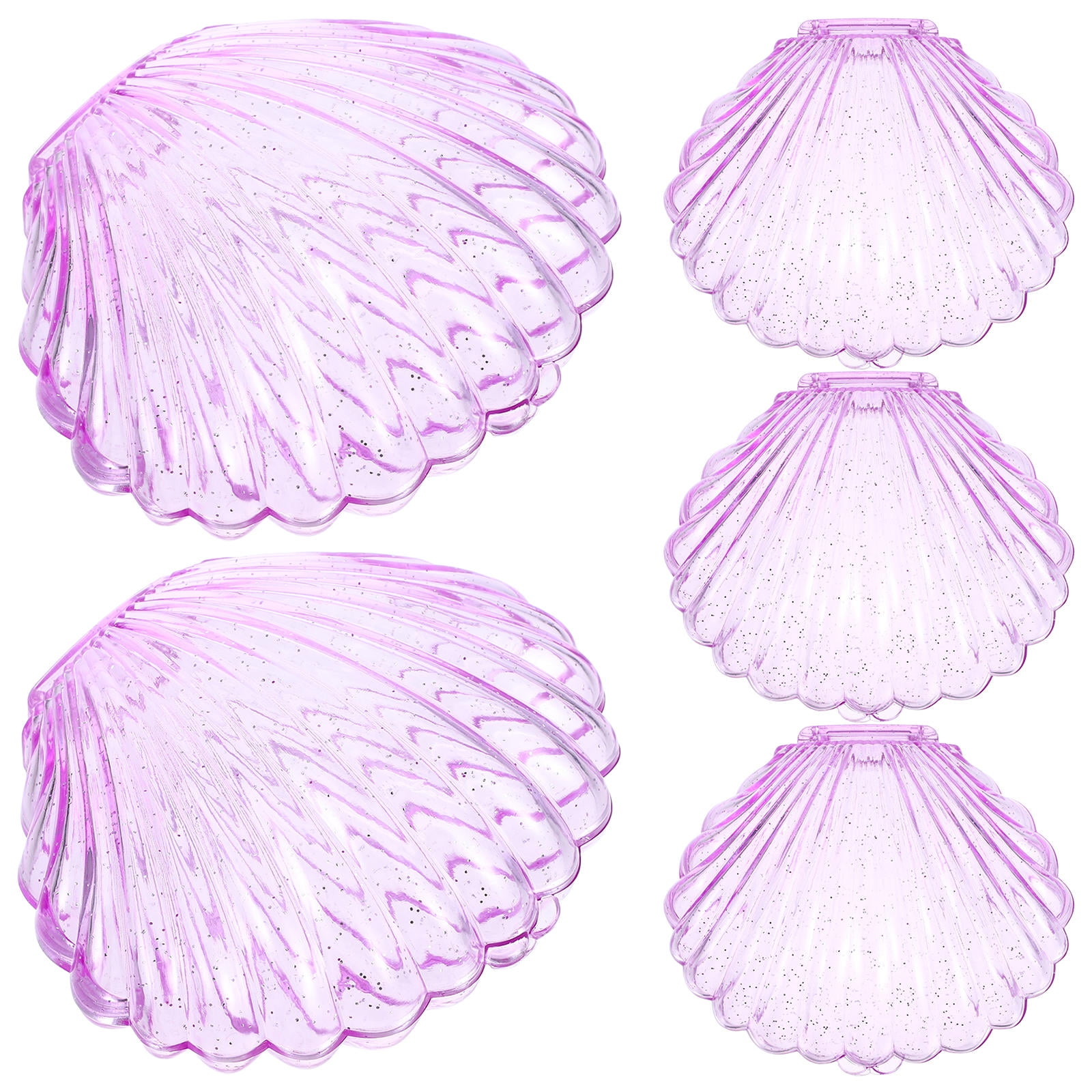 FRCOLOR 5pcs Shells Candy Box Seashell Party Favor Box Sea Clam Treat ...