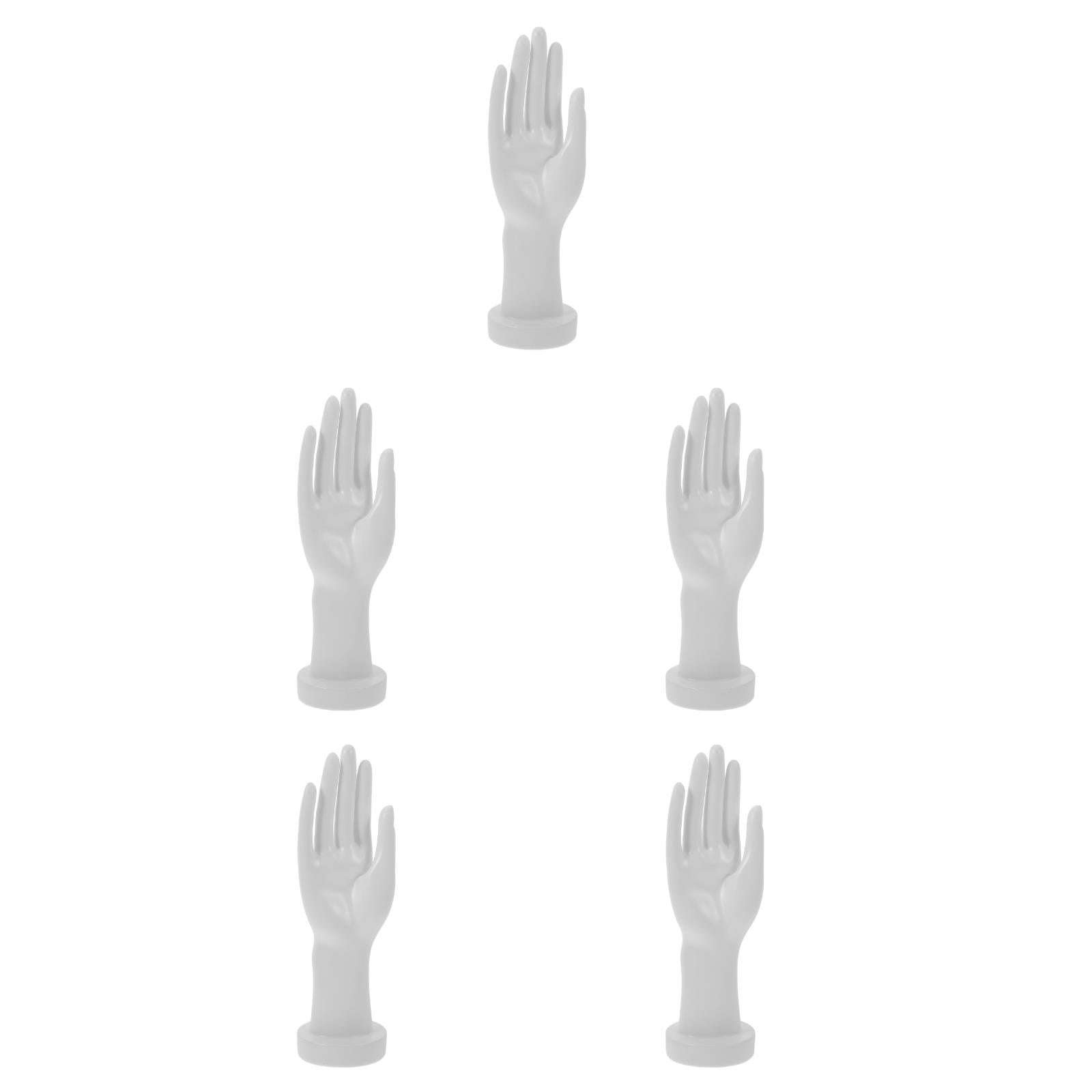 FRCOLOR OUNONA 5pcs Hand Model with Base for Jewelry Stores Exhibitions ...