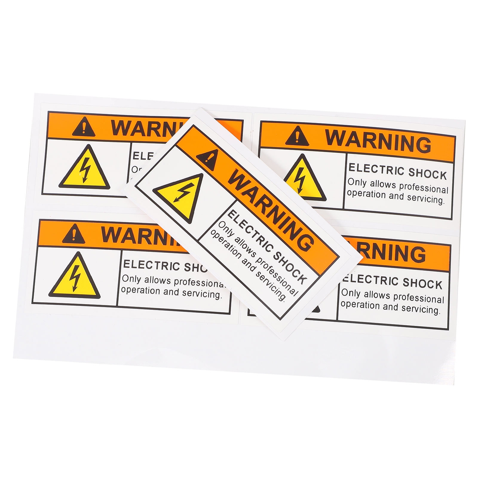 FRCOLOR 5pcs Warning Electric Shocks Sticker For Caution High Voltage ...
