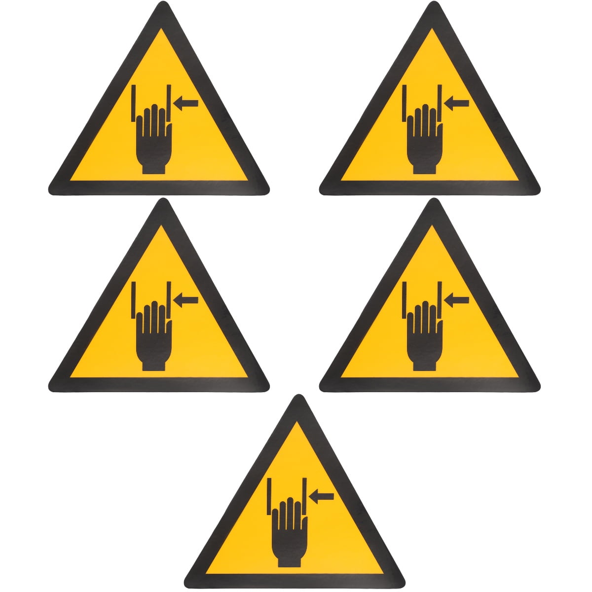 FRCOLOR 5pcs Warning Hand Crushing Sign Hand Crushing Warning Label ...