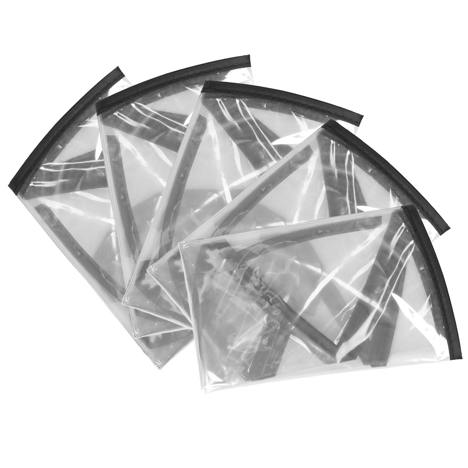FRCOLOR 5pcs Waterproof Rain Bonnet Clear Plastic Rain Hats to Protect ...