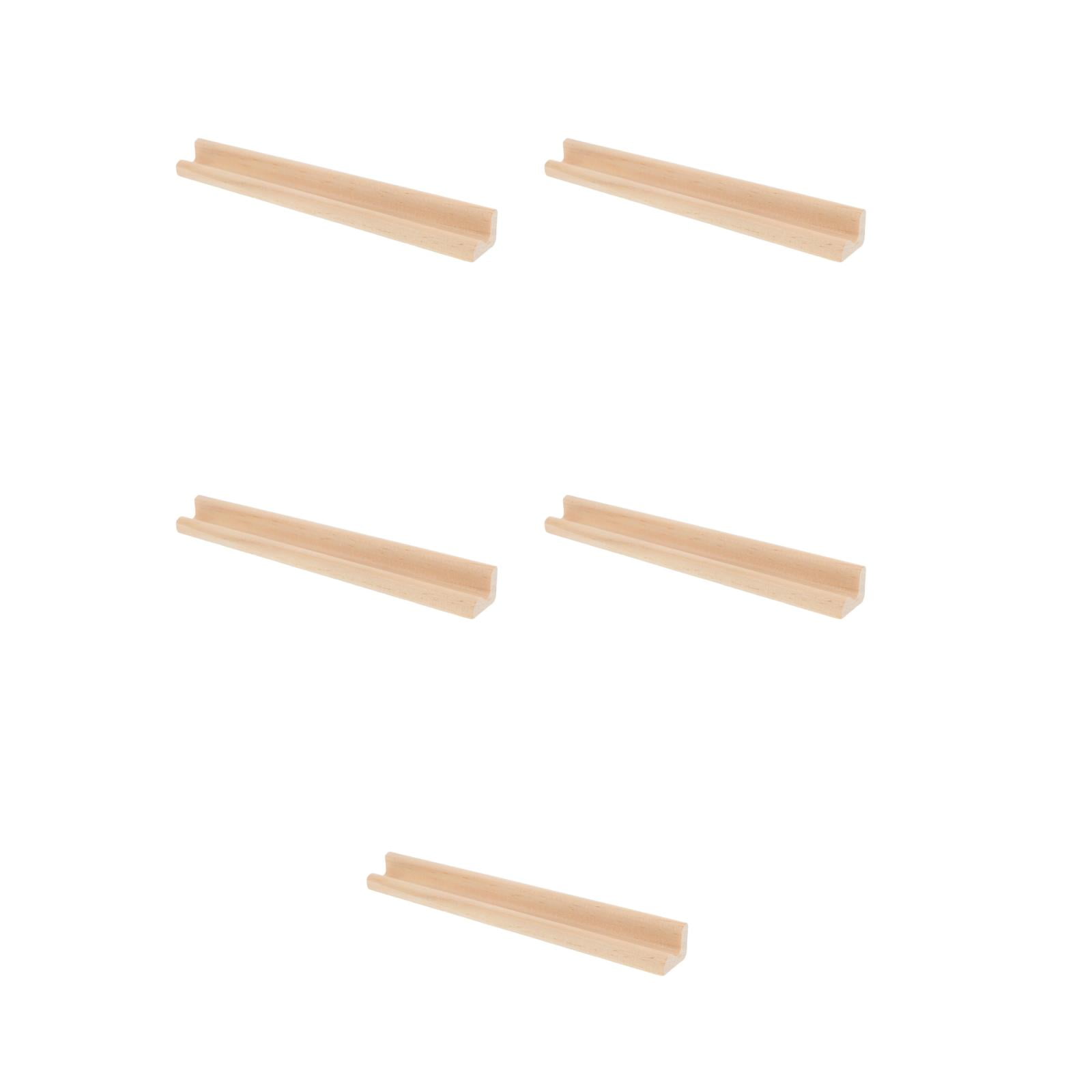 FRCOLOR 5pcs Wooden Mahjong Tiles Trays Racks Holders 7.4 Inch Mahjong ...