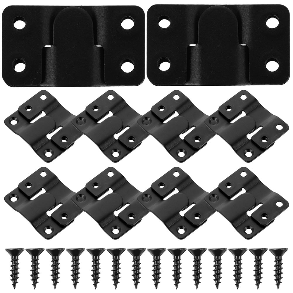FRCOLOR 6 Pairs Hanging Brackets Heavy Duty Mounting Brackets Flush ...
