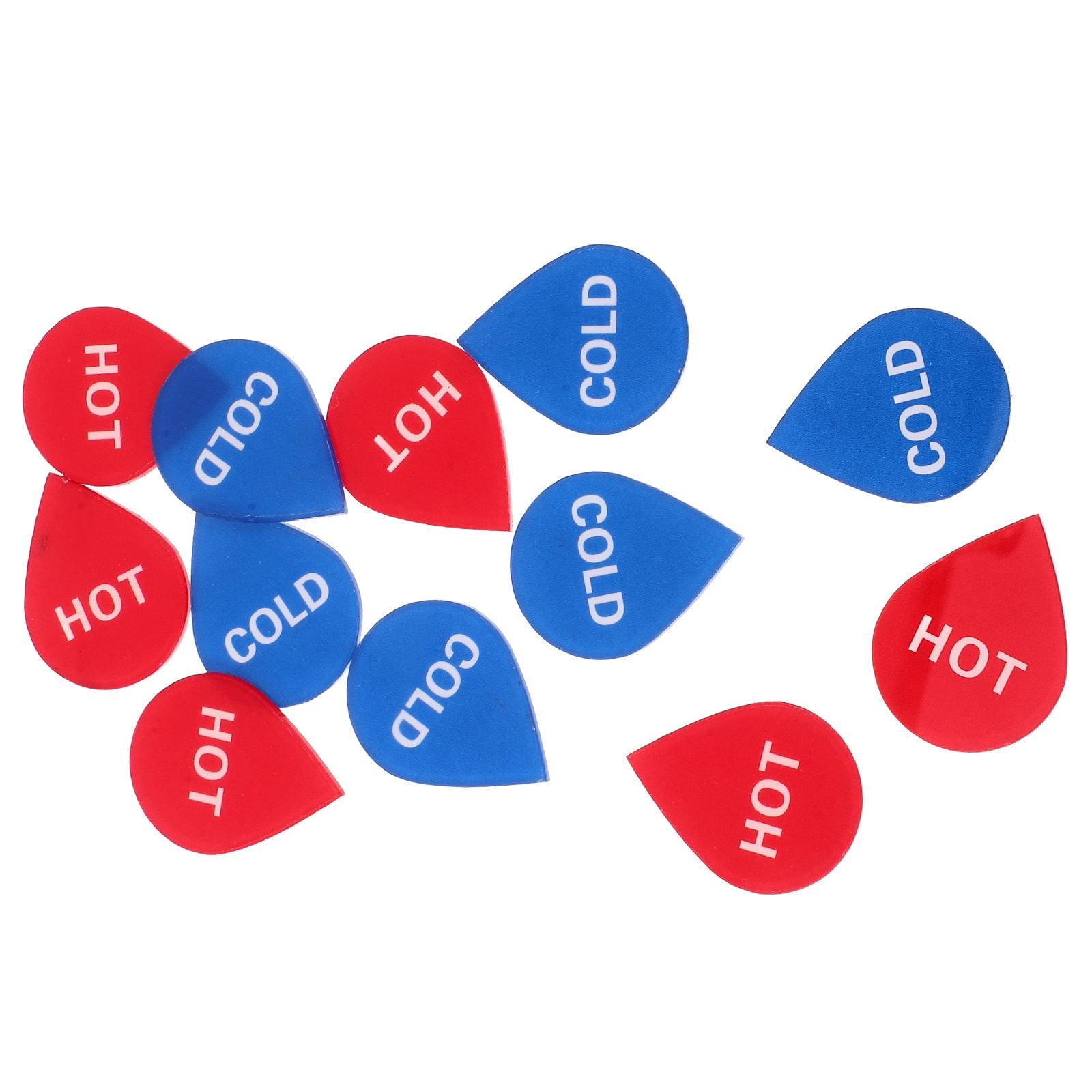 FRCOLOR 6 Pairs Water Labels Self-Adhesive Acrylic Stickers Temperature ...