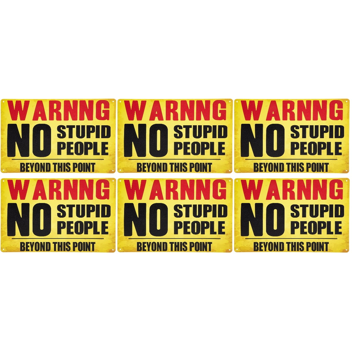 FRCOLOR 6 Pcs Backyard Private Property Warning Boards Caution Signs ...