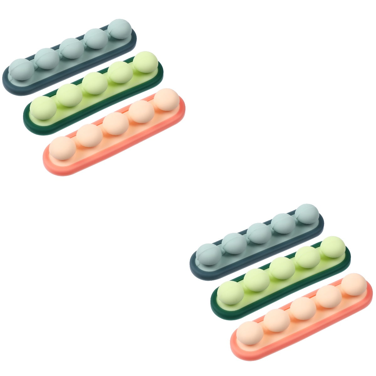 FRCOLOR 6 Pcs Creative Cable Clips Pea Shape Cable Organizers Usb Cable ...
