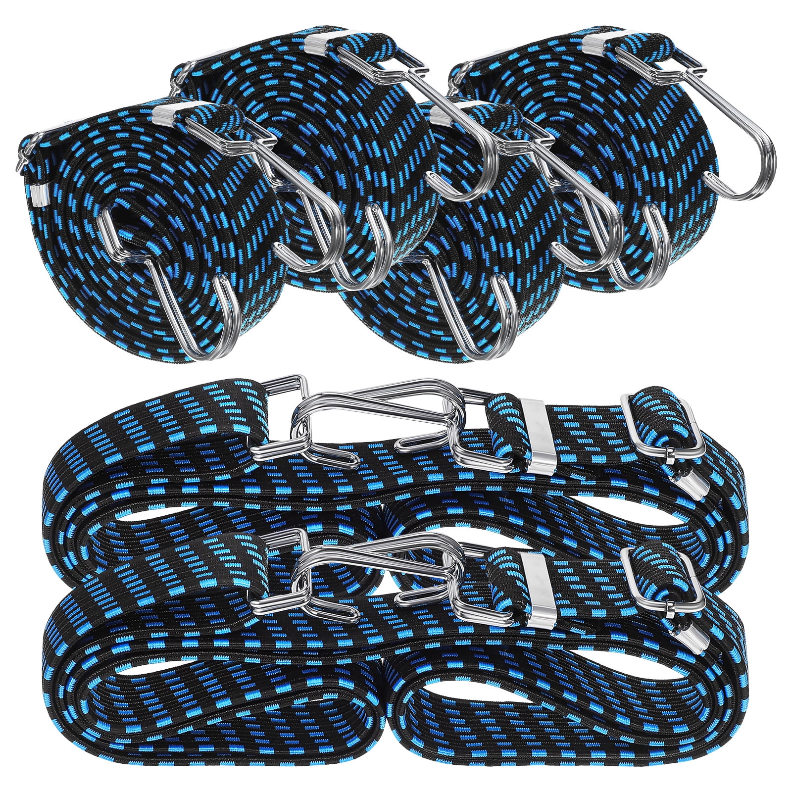 FRCOLOR 6 Pcs Elastic Straps Heavy Duty Adjustable Bungee Cords With ...