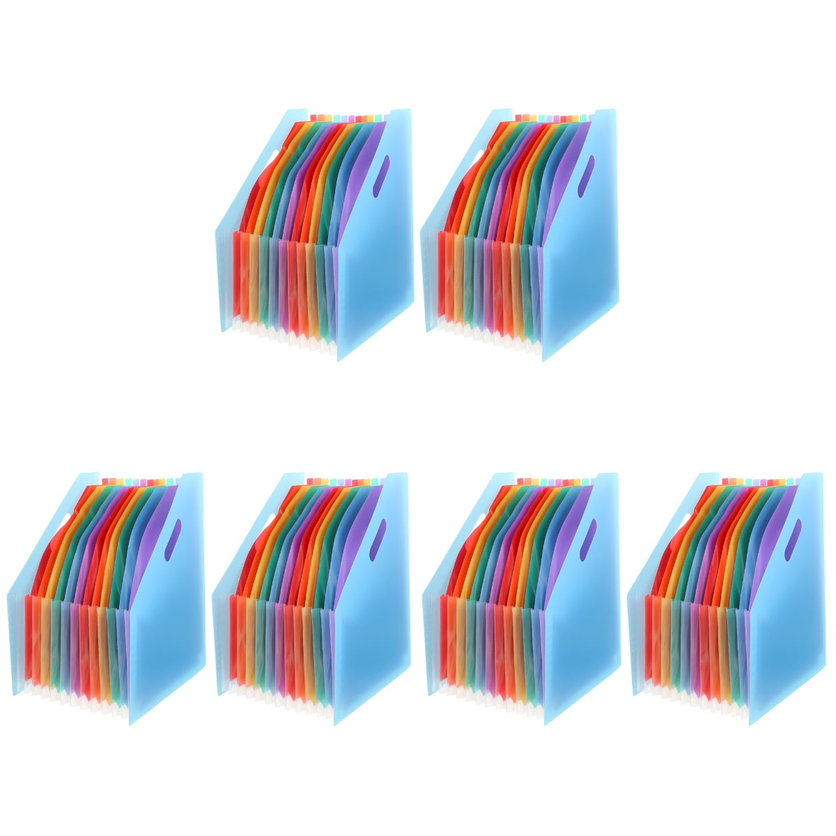 FRCOLOR 6 Pcs Expandable File Folder Plastic Files Organizer Large ...