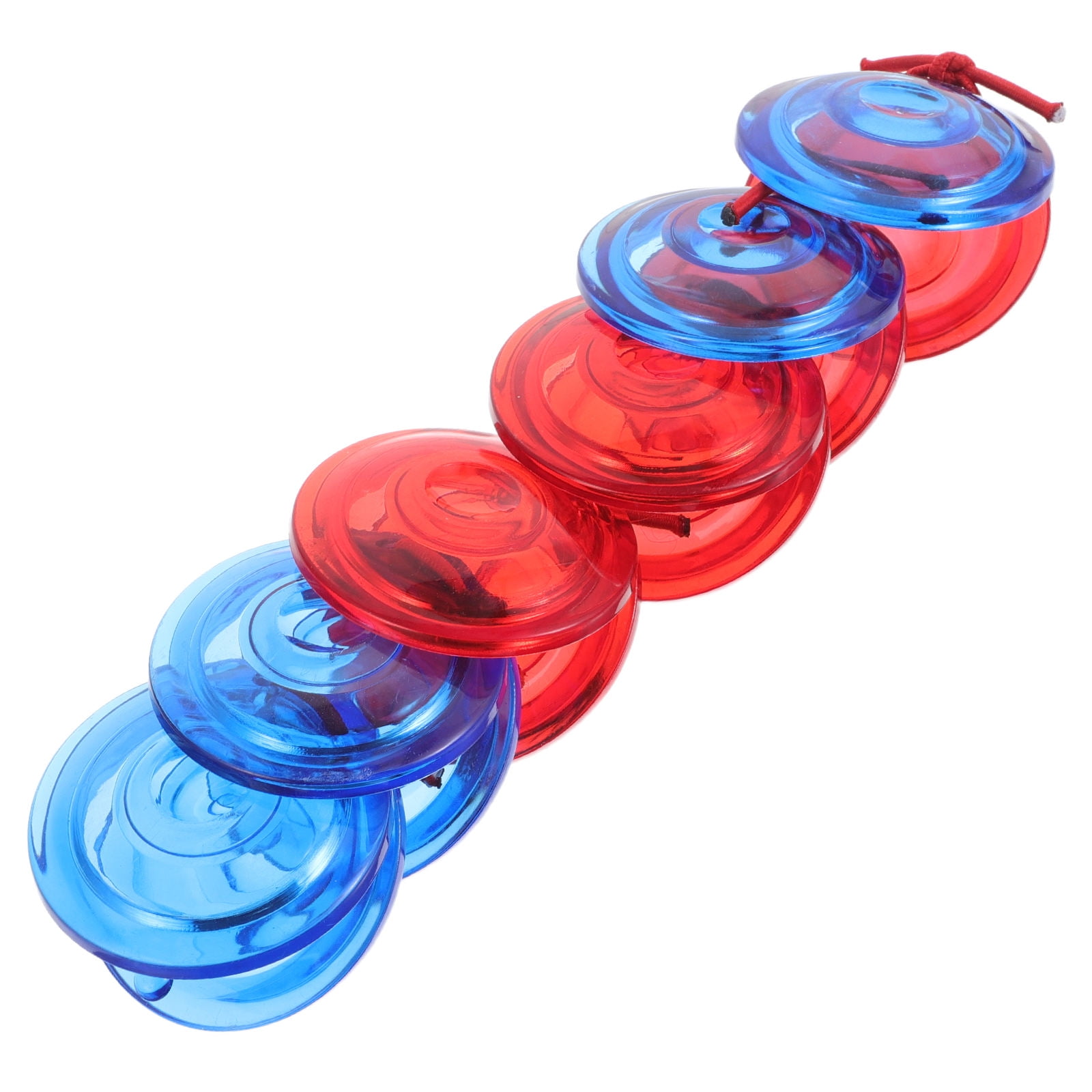 FRCOLOR 6 Pcs Kids Castanets Plastic Finger Castanets Handheld ...