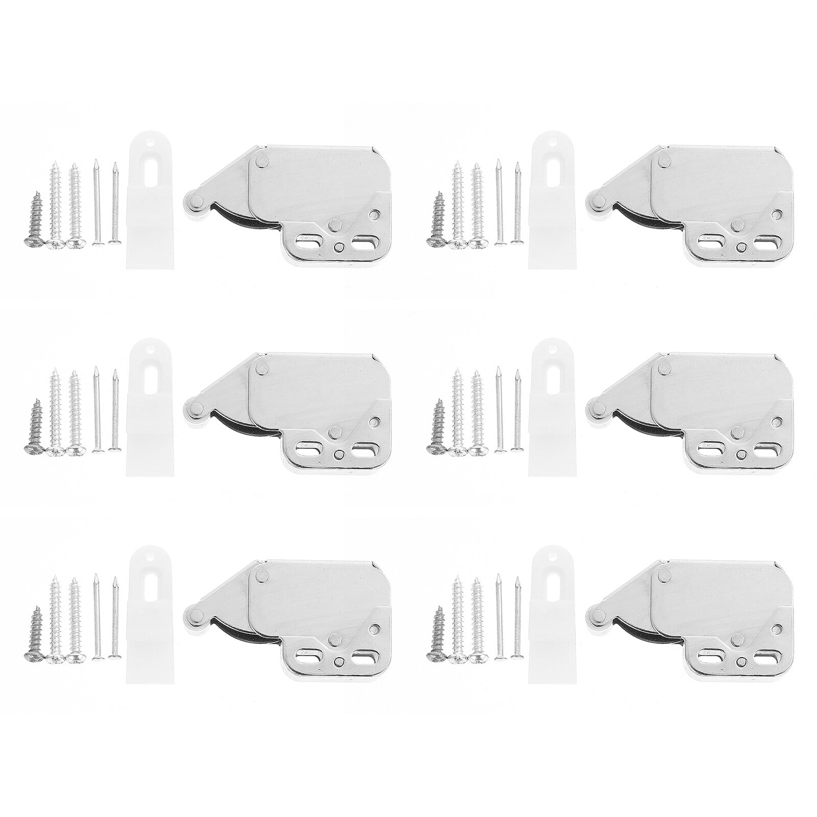 FRCOLOR 6 Pcs Lock Spring Loaded Snap Black Cabinet Handles Child Locks ...