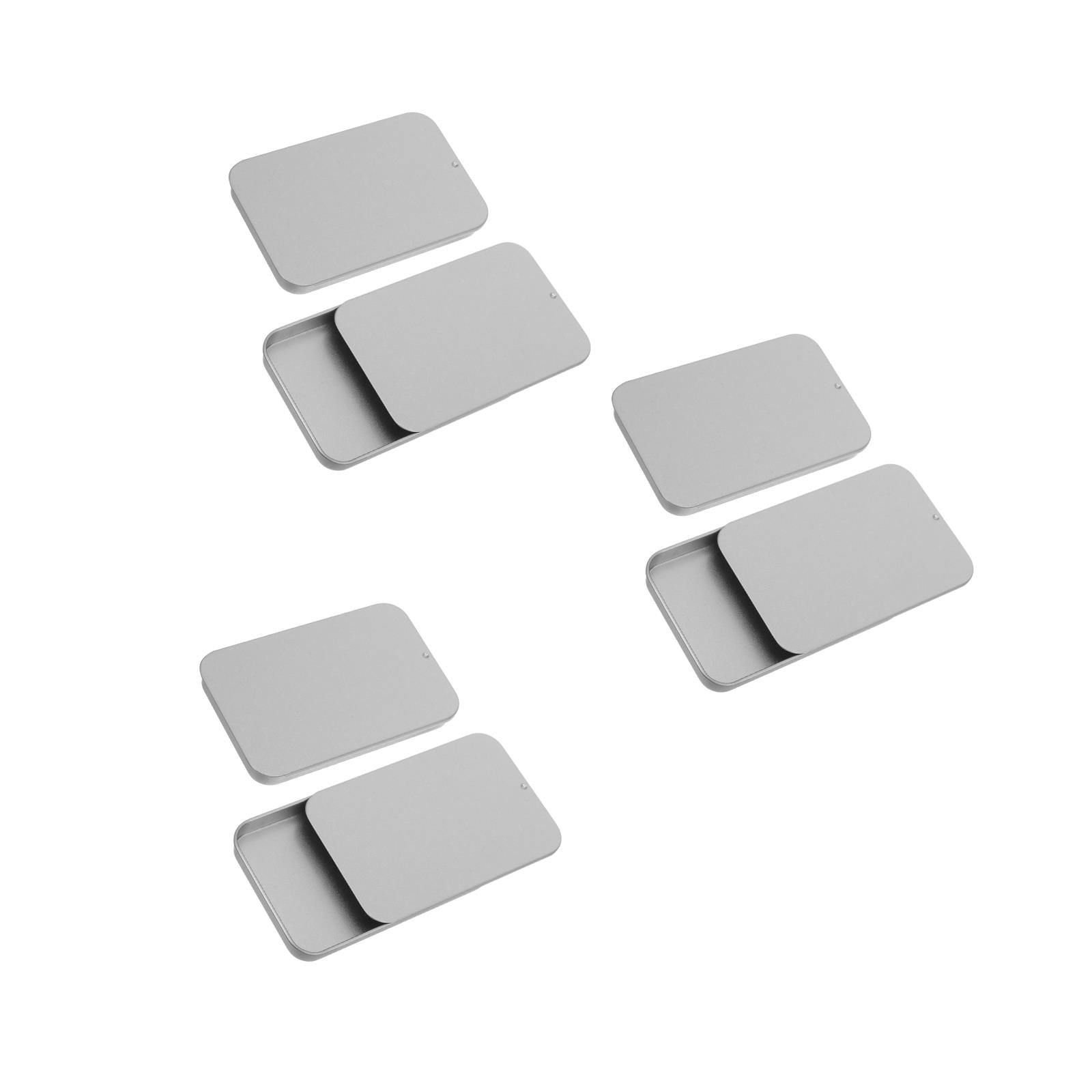 FRCOLOR 6 Pcs Portable Mini Tin Boxes Tinplate Push Pull Storage Cans ...