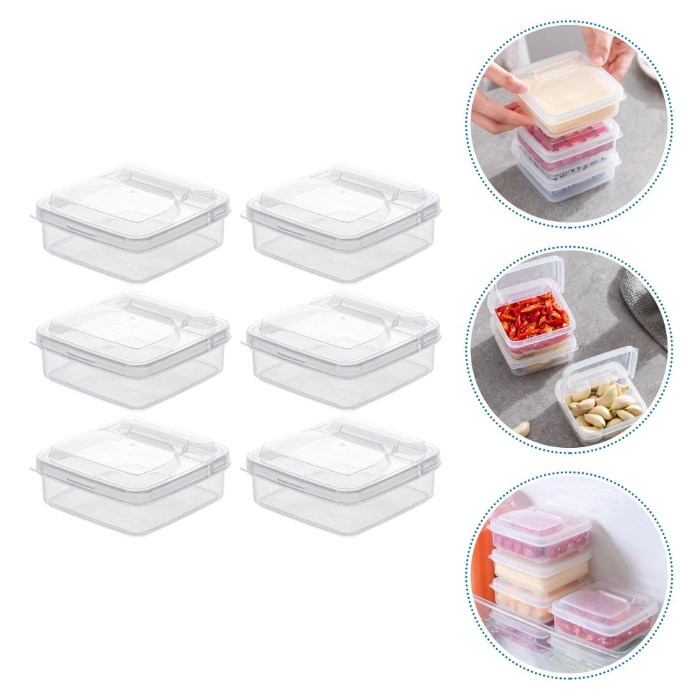 FRCOLOR 6 Pcs Slice Cheese Container Transparent Storage Box - Walmart.com