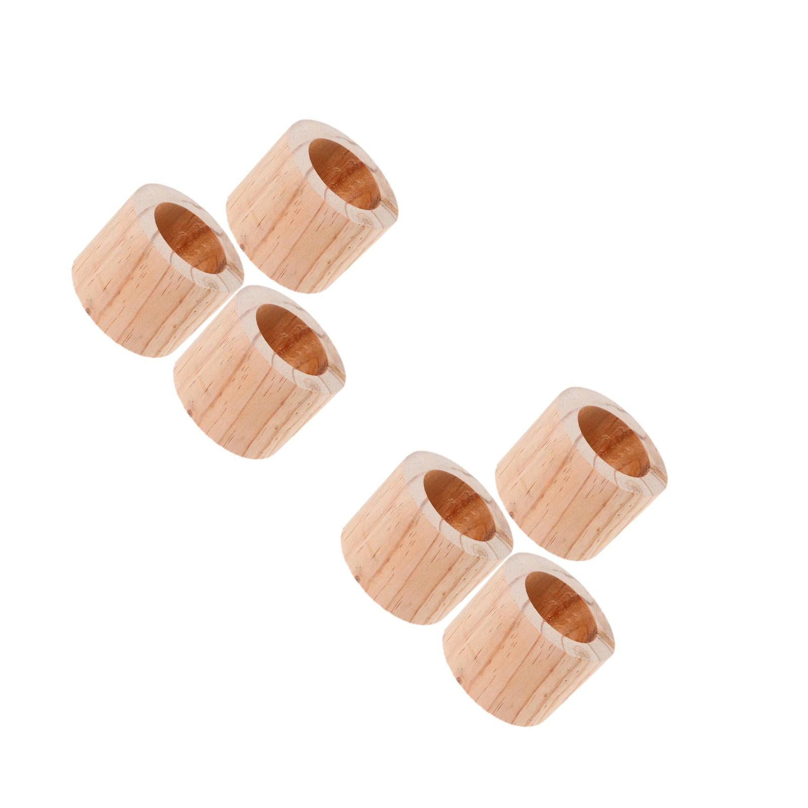 FRCOLOR 6 Pcs Wooden Flower Pot Bark Bucket Planter Rustic Succulent ...