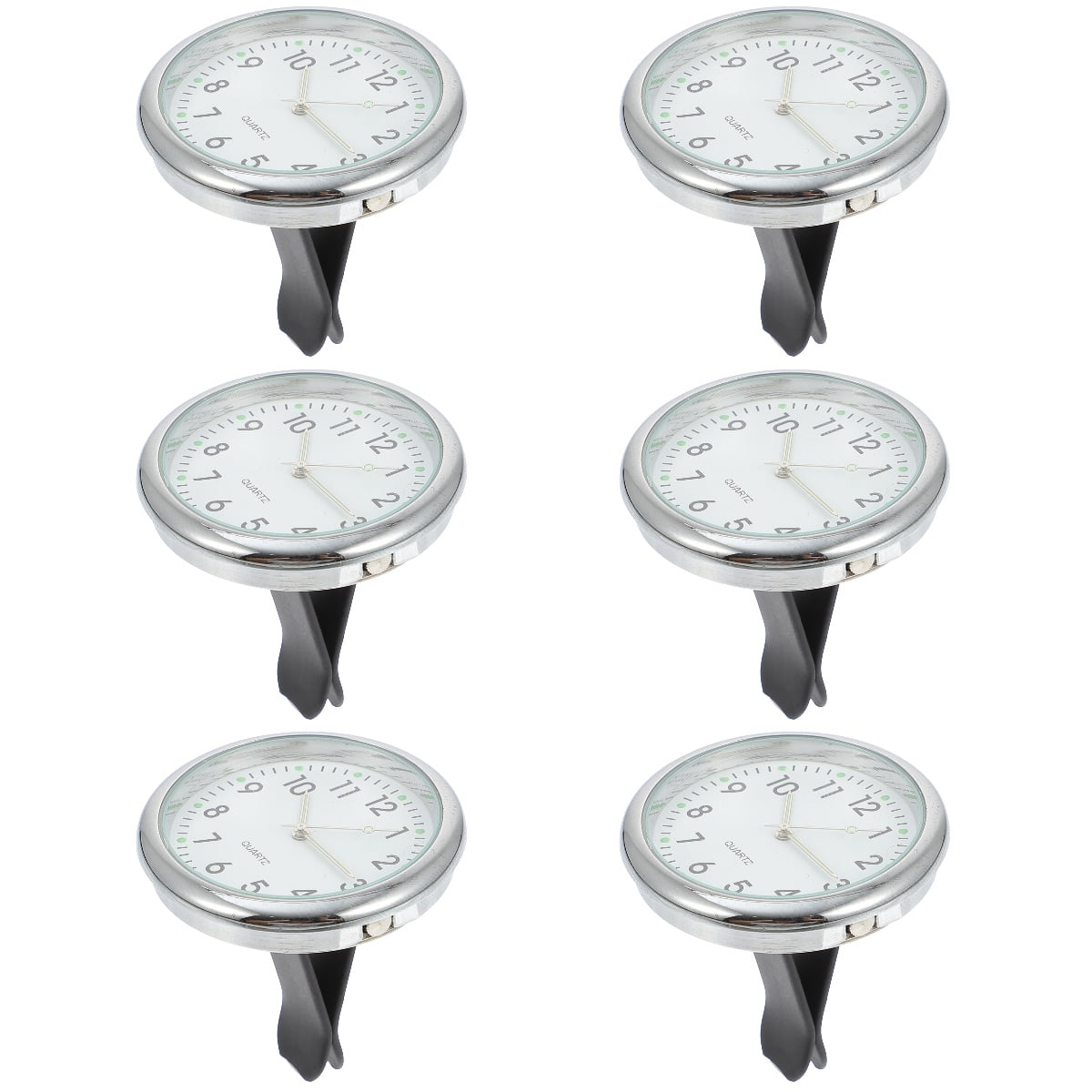 FRCOLOR 6 Sets Auto Clock Dashboard Digital Clock Adhesive Mini Vehicle ...