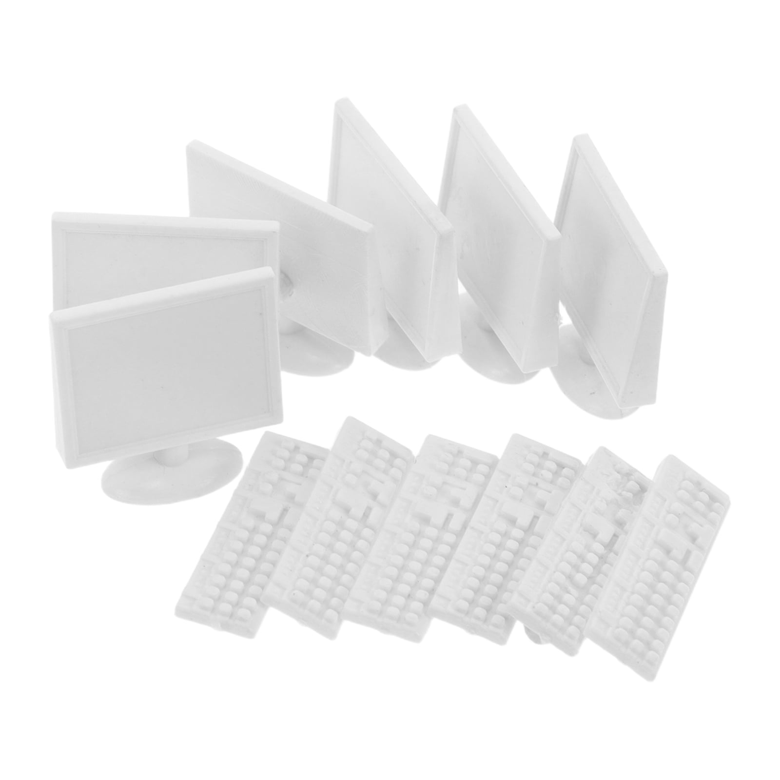 FRCOLOR 6 Sets Dollhouse Model Scene Accessories Mini Desktop Computer ...