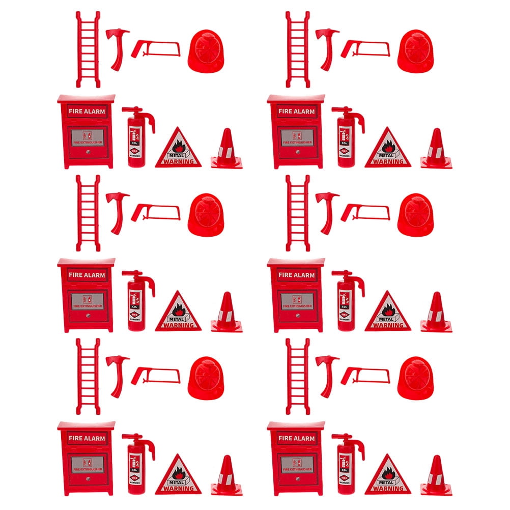 FRCOLOR 6 Sets Mini Fire Extinguisher Keychain Fire Fighting Party ...