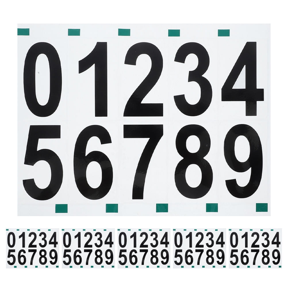 FRCOLOR 6 Sheets Address Numbers For House Stick On Door Numbers ...