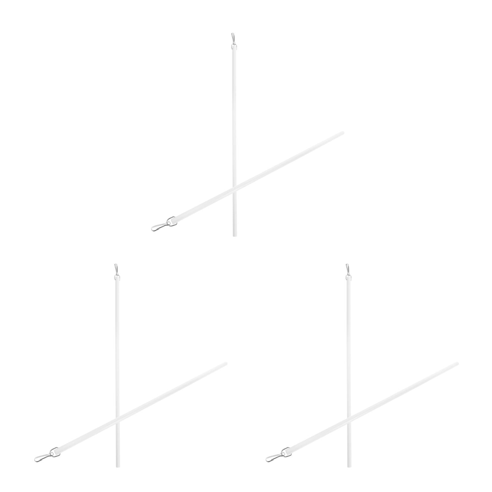 FRCOLOR 6 pcs Acrylic Curtain Wands with Hook, 43cm Replacement Blinds ...