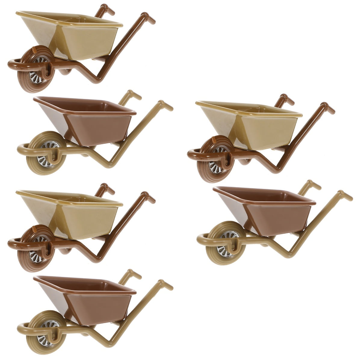 FRCOLOR 6 pcs Cart Model Mini House Miniature Cart Decoration Mini Cart ...