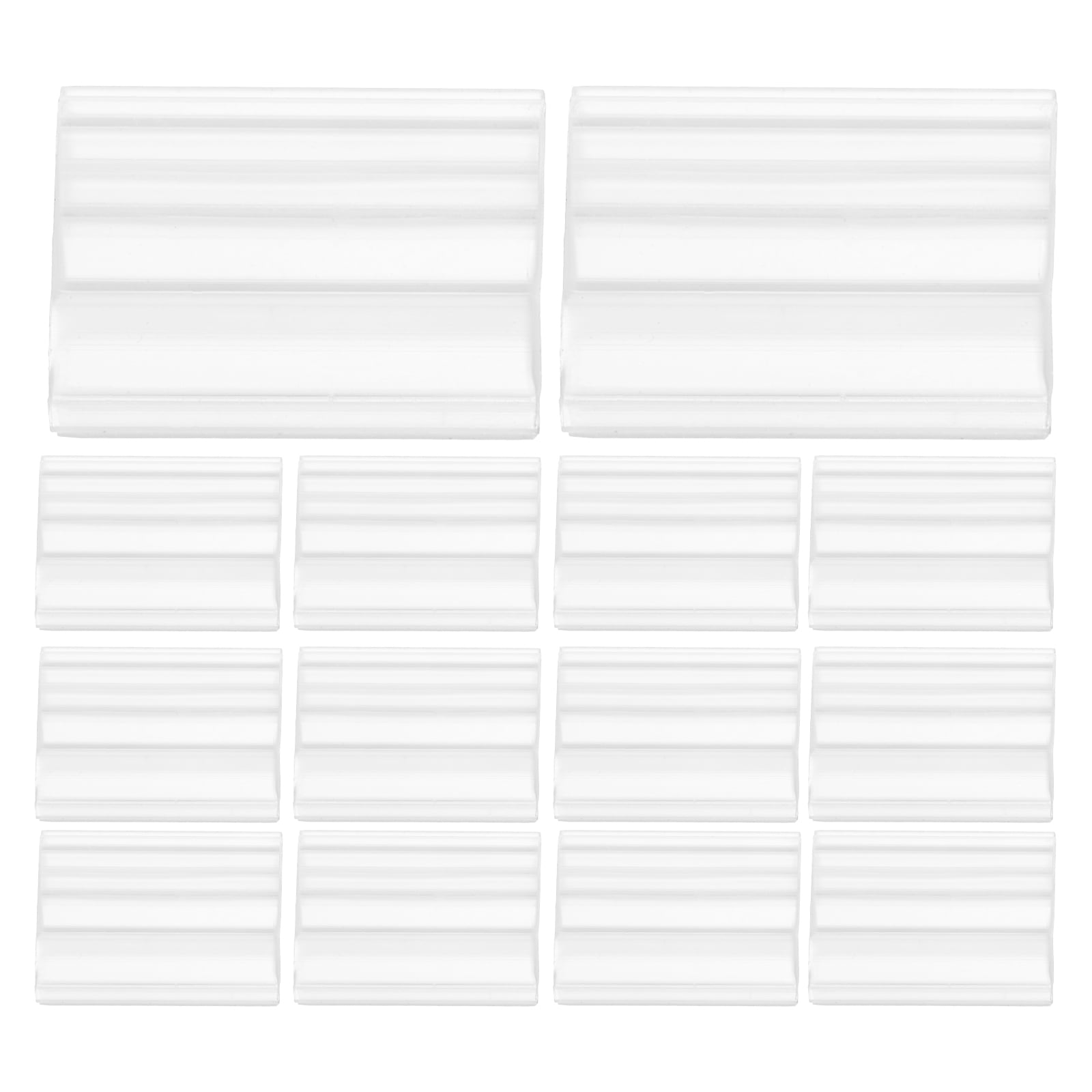 FRCOLOR 60 PCS Clear Sign Holder Clip Poster Board Stand Transparent ...