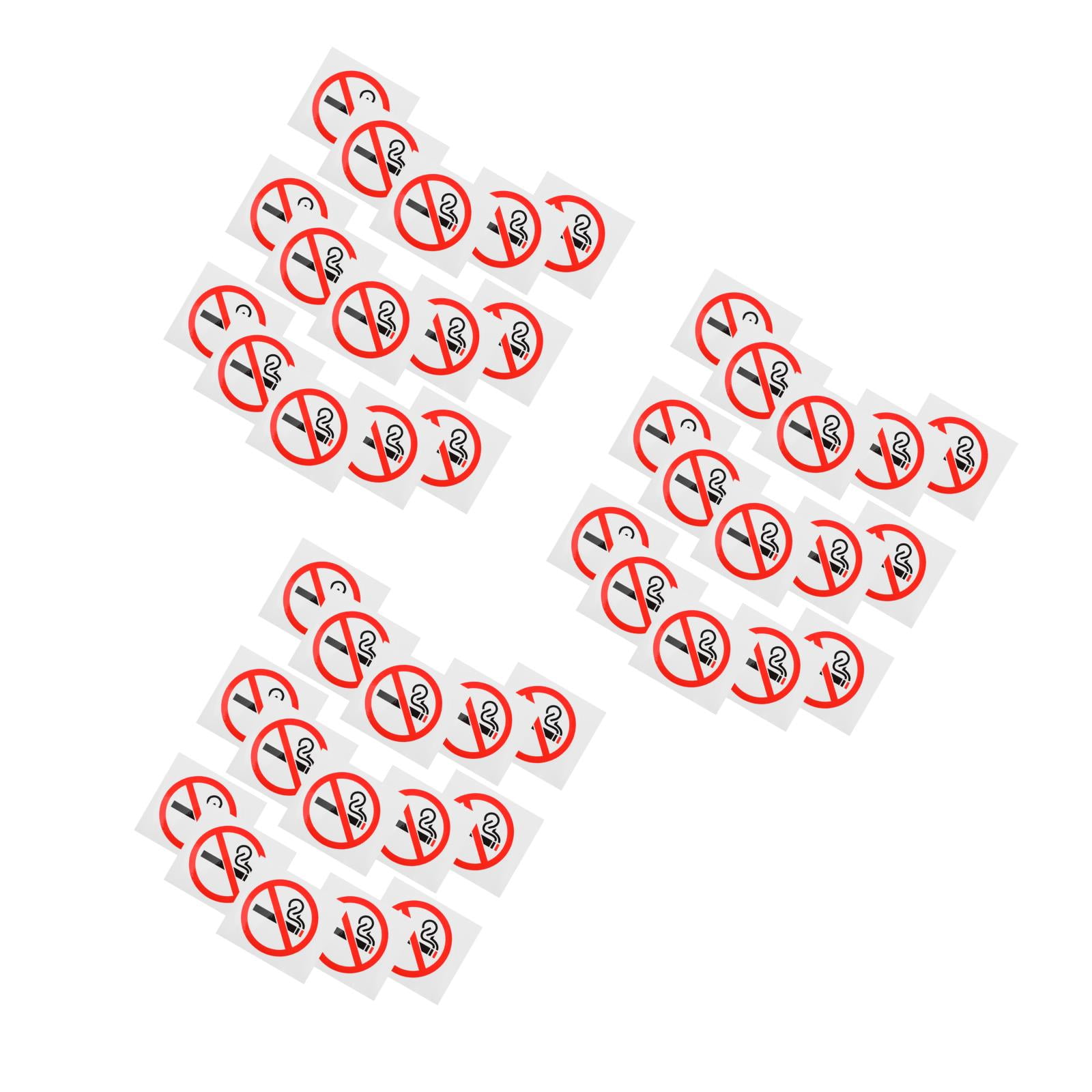 FRCOLOR 60 PCS No Smoking Wall Signs No Smoking Indicator Sign Business ...