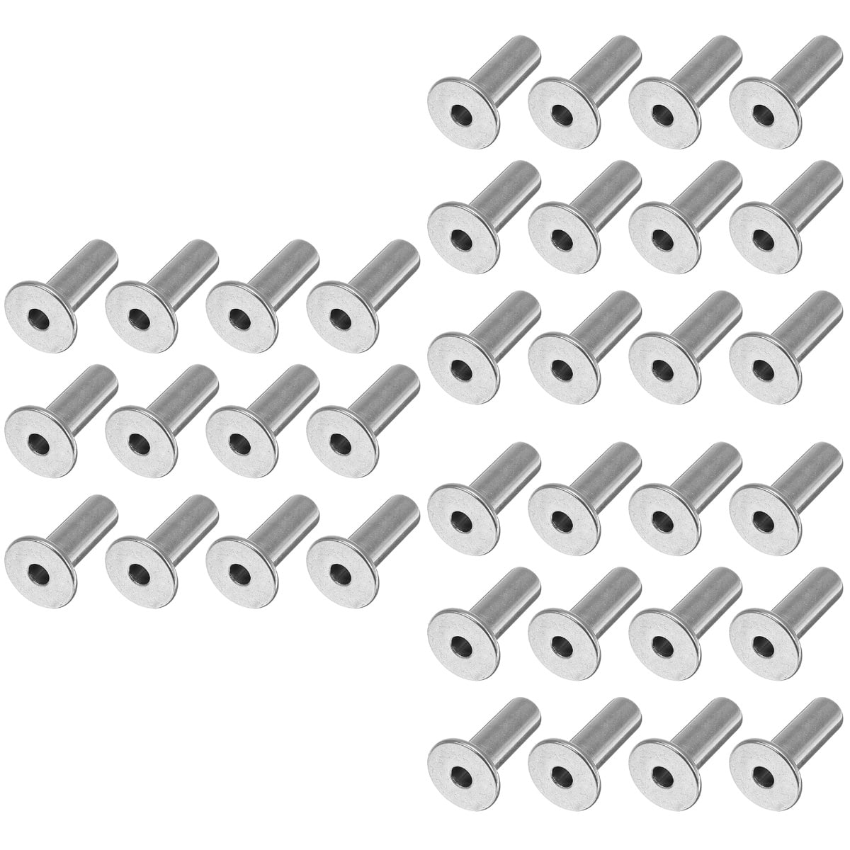 FRCOLOR 60 Pcs Cable Railing Kit Stainless Wire Rope Sleeves Deck Stair ...