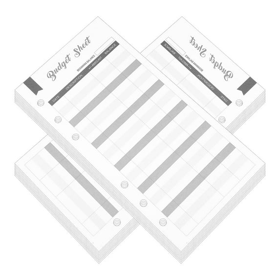 FRCOLOR 60 Pcs Cash Recording Cards Budget Planner Insert Paper Weekly ...