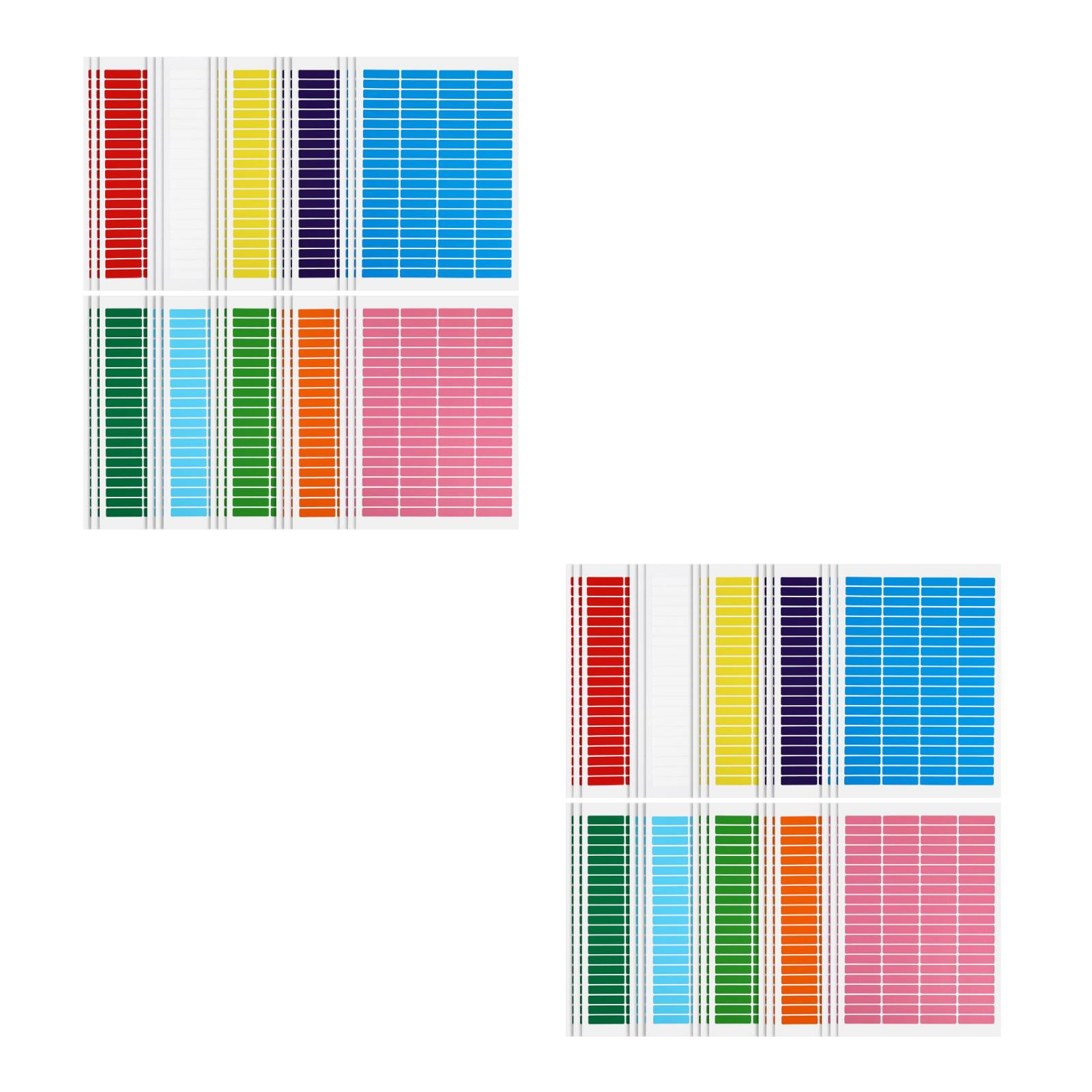 FRCOLOR 60 Sheets Label Sticker Color Coding Bin Labels Inventory ...
