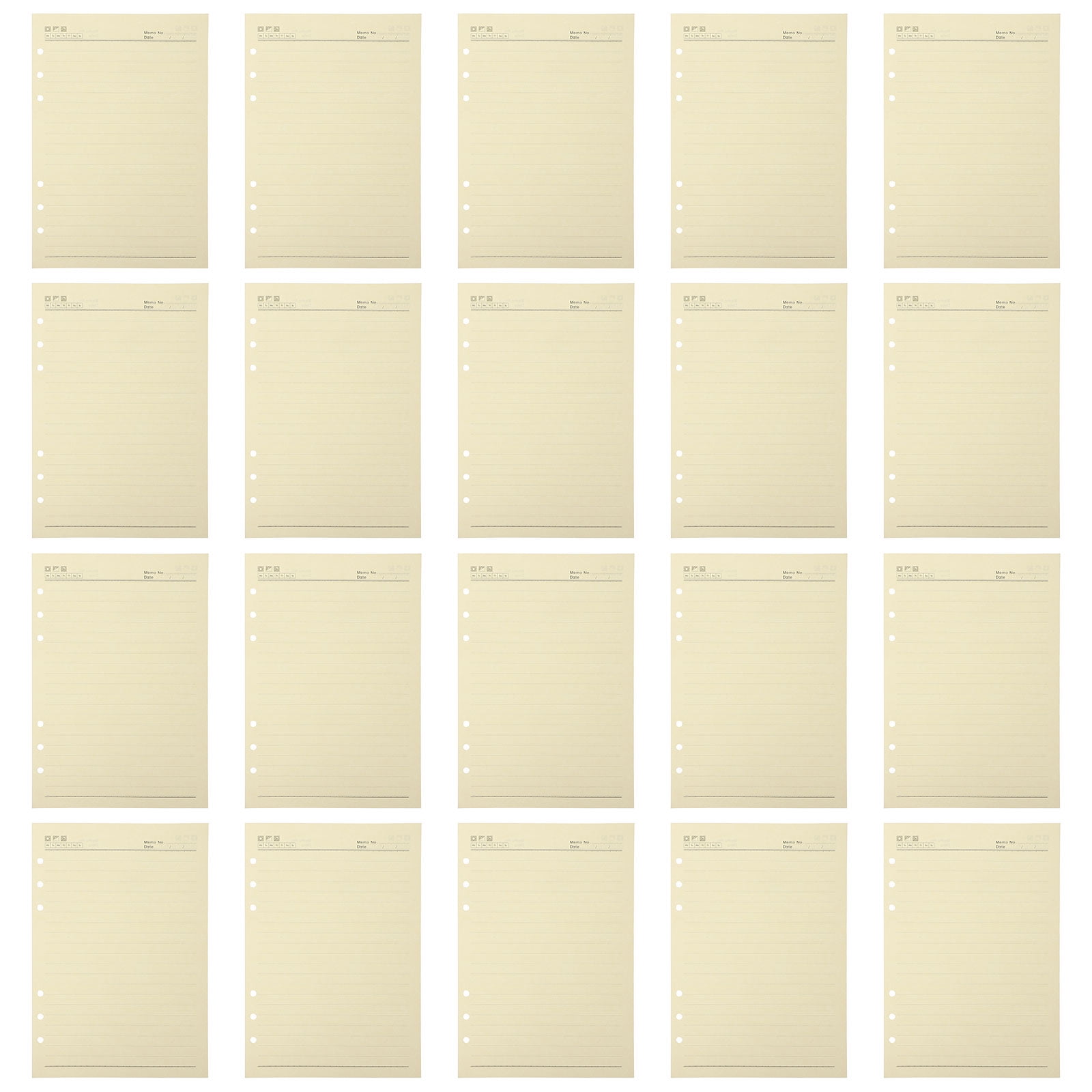 FRCOLOR 60 Sheets Lined Binder Paper Loose Work 20.80X14.20X0.10CM ...
