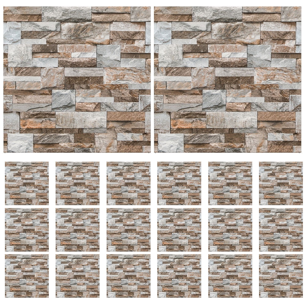 FRCOLOR 60 Sheets of Self-adhesive Kitchen Tile Stickers Floor Wall ...