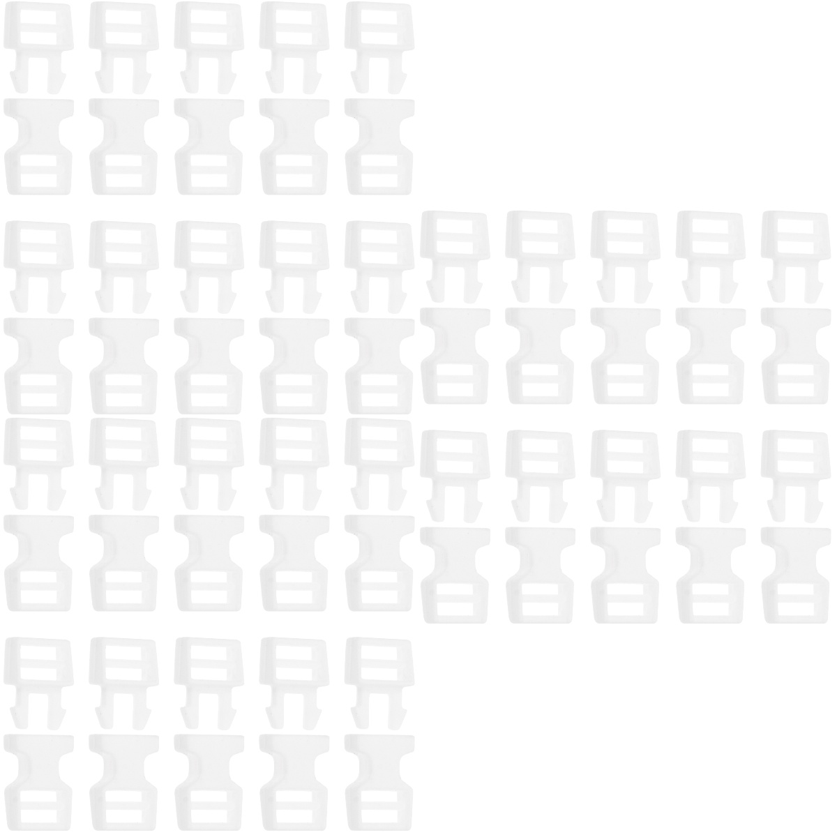 FRCOLOR 60 pcs Doll Plastic Side Release Buckle Doll Bag Buckle Mini ...